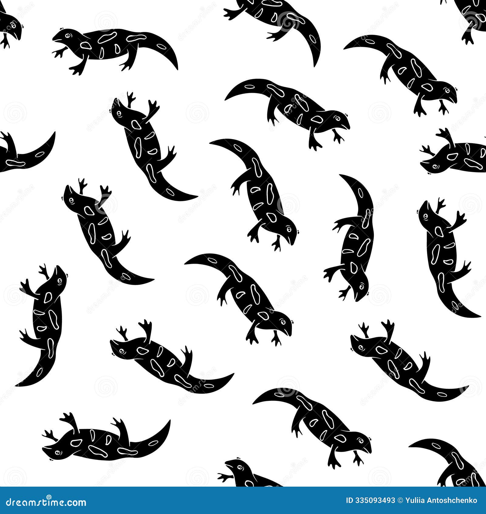 Salamanders Cartoon Vector | CartoonDealer.com #48492627