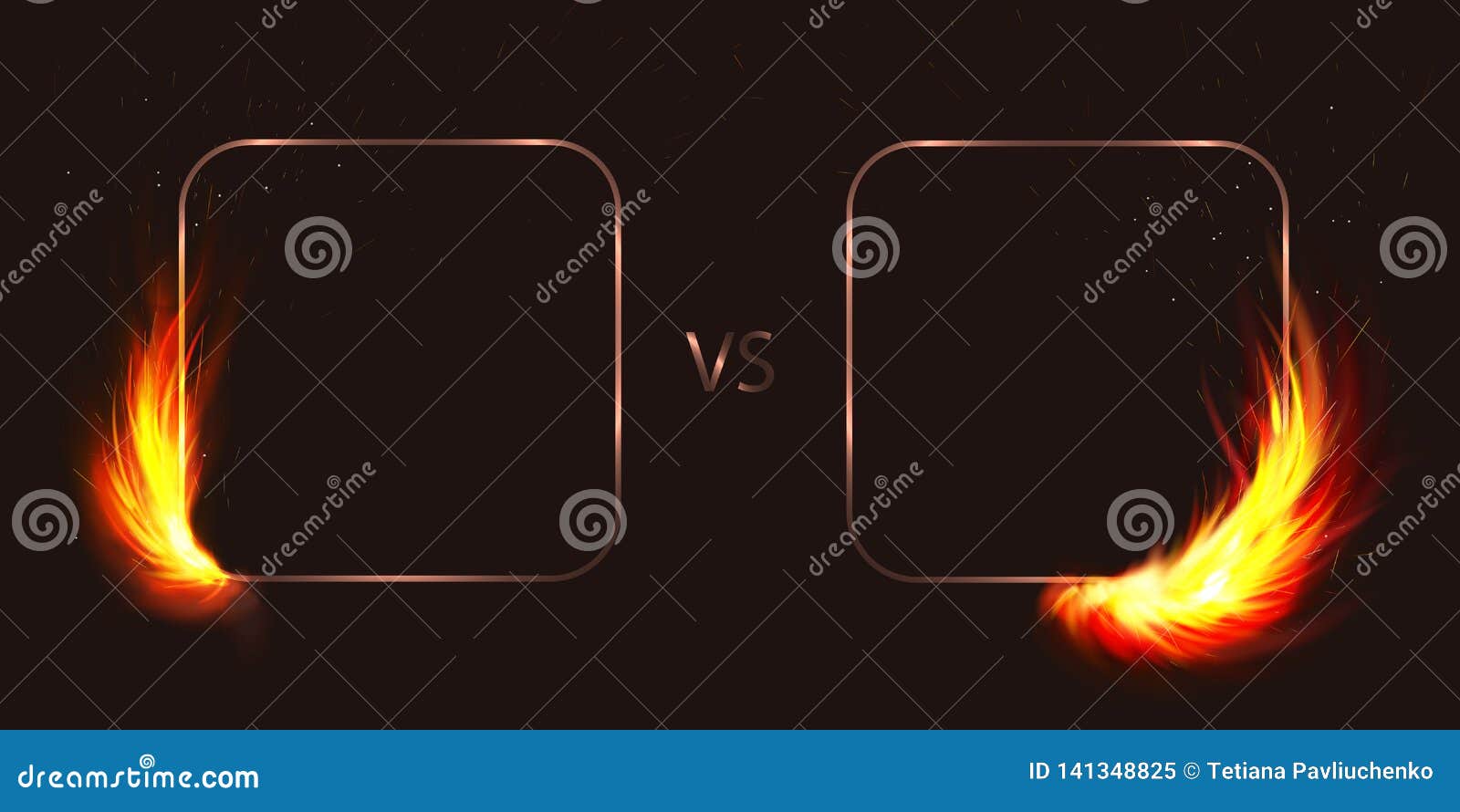Vector Isolated Illustration of Versus Screen Stock Vector ...