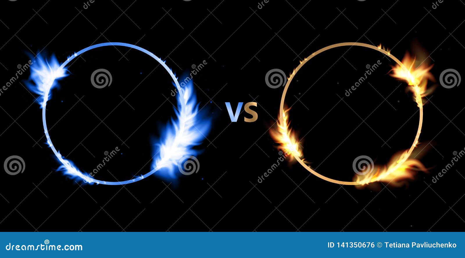 Vector Isolated Illustration of Versus Screen Stock Vector ...