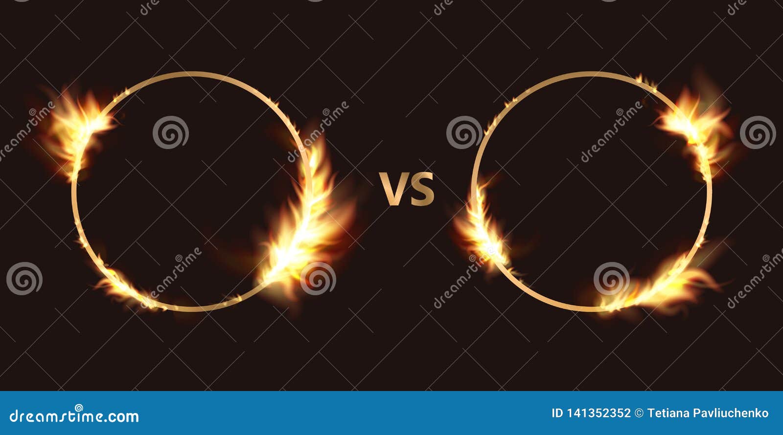 Vector Isolated Illustration of Versus Screen Stock Vector ...