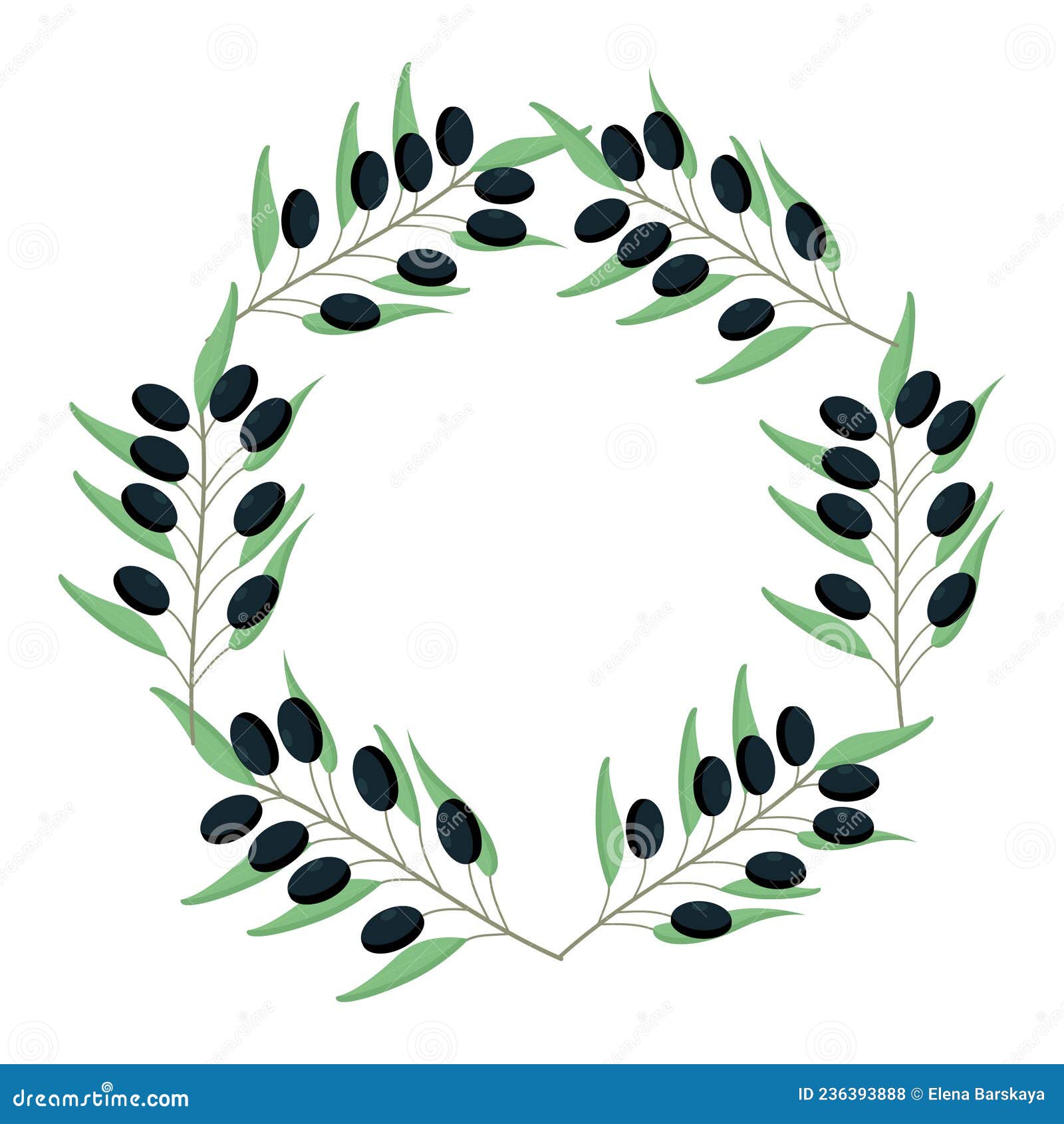 Black Olive Frame for Product Packaging Design Stock Vector ...