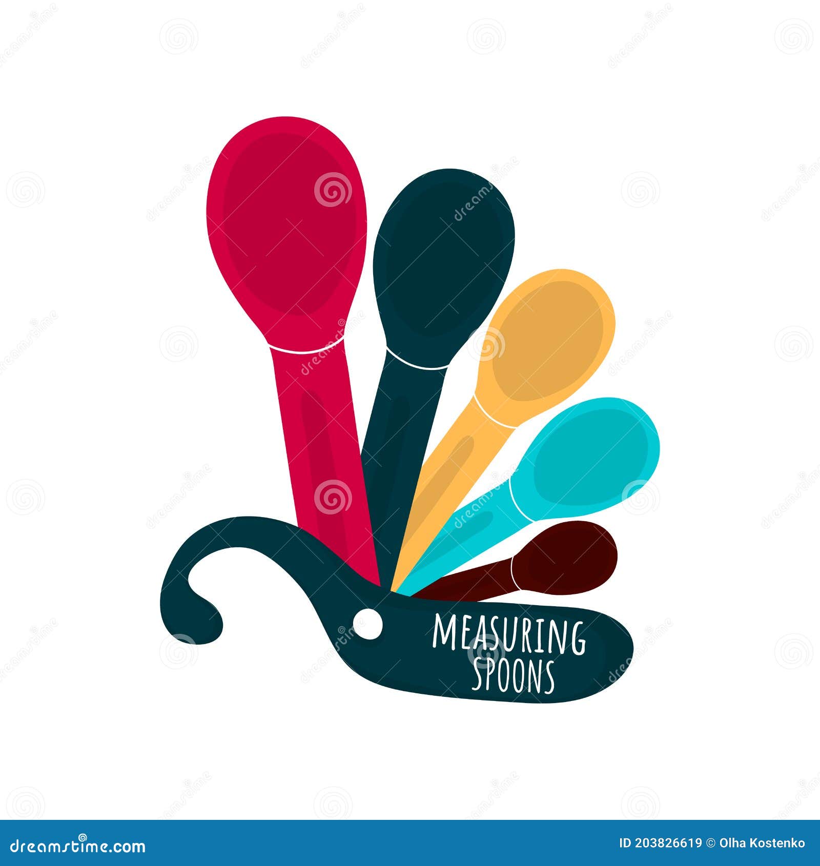 Measuring Spoons Icon Vector From Coffee Shop Concept. Thin Line ...