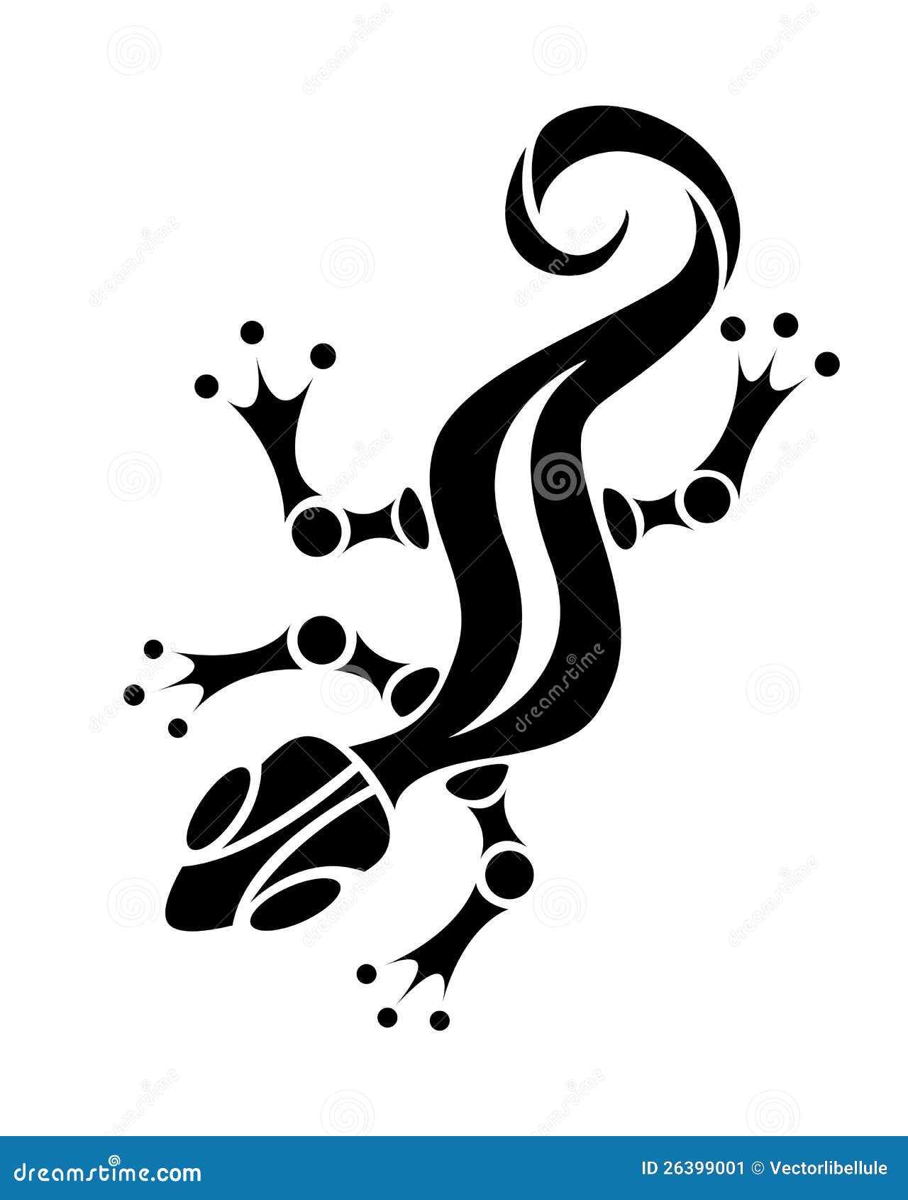 Vector isolated salamander stock vector. Illustration of symbol - 26399001