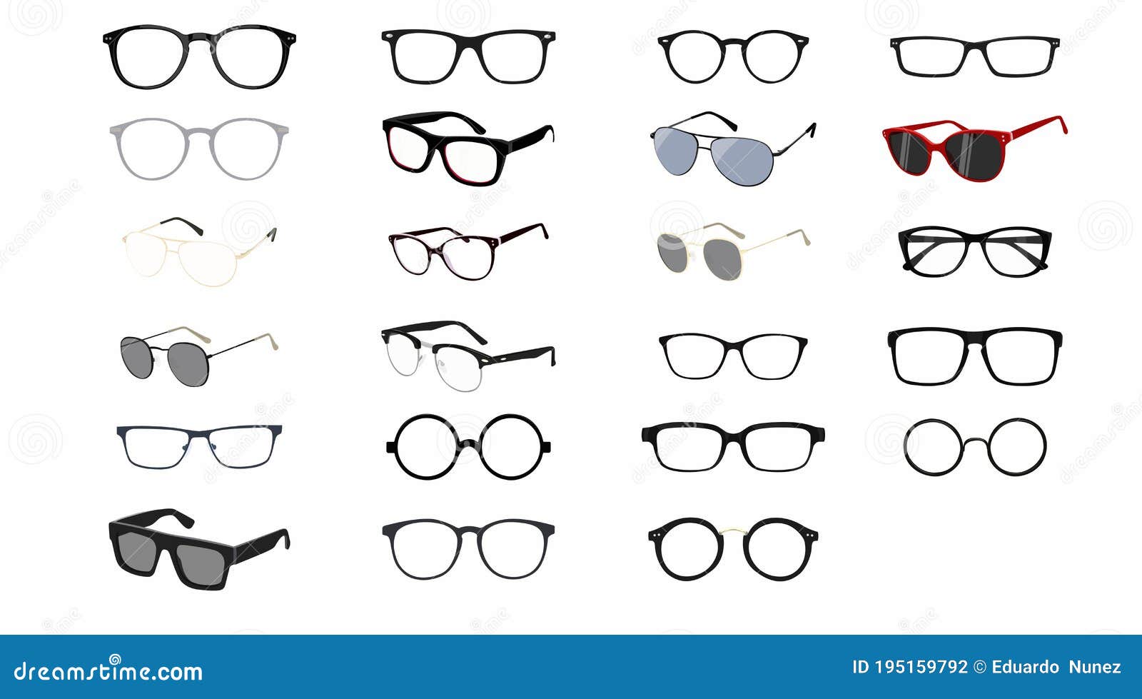 Glasses Frames Vector | CartoonDealer.com #95882579