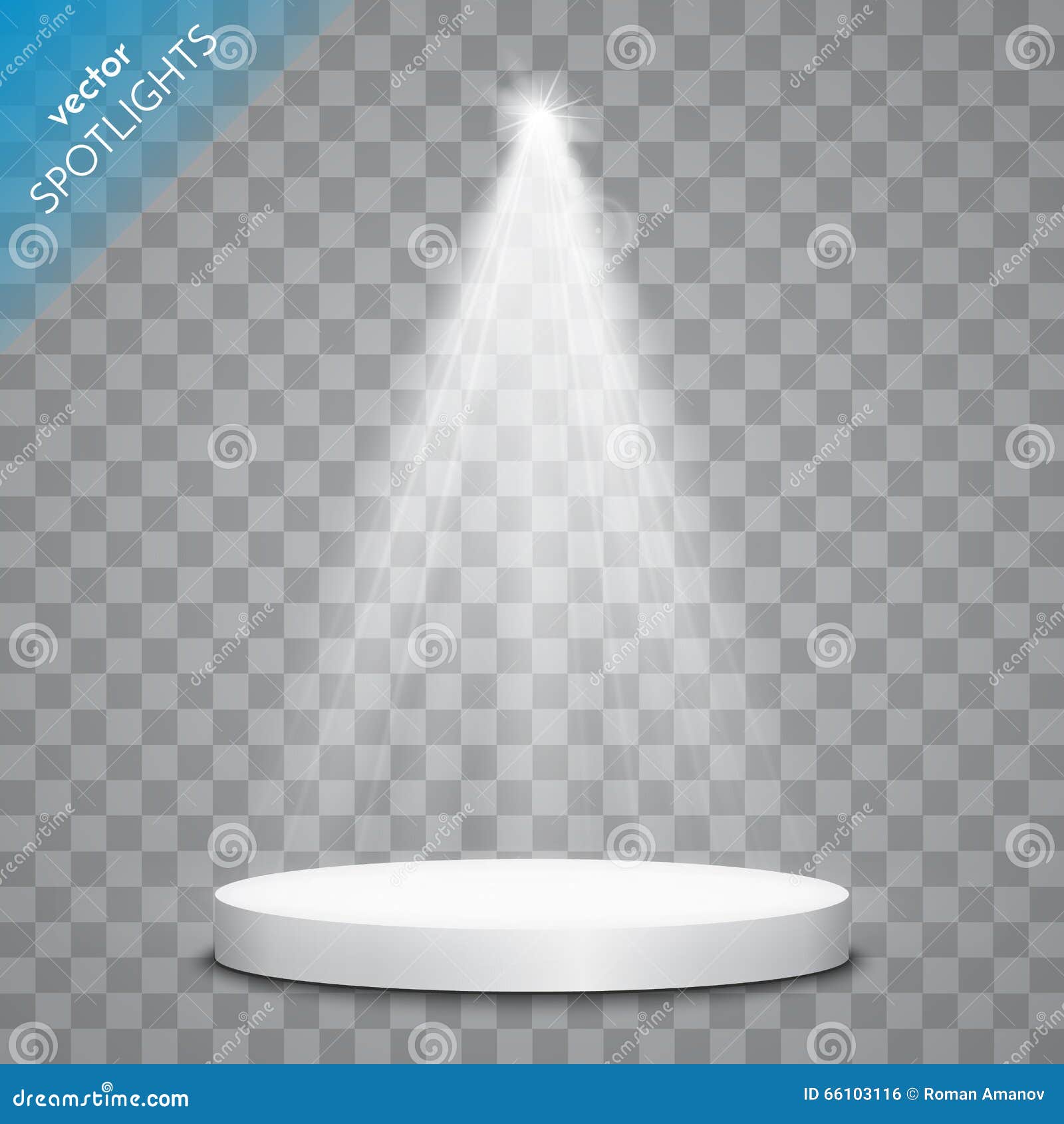 Vector Isolated Spotlight stock vector. Illustration of layout - 66103116