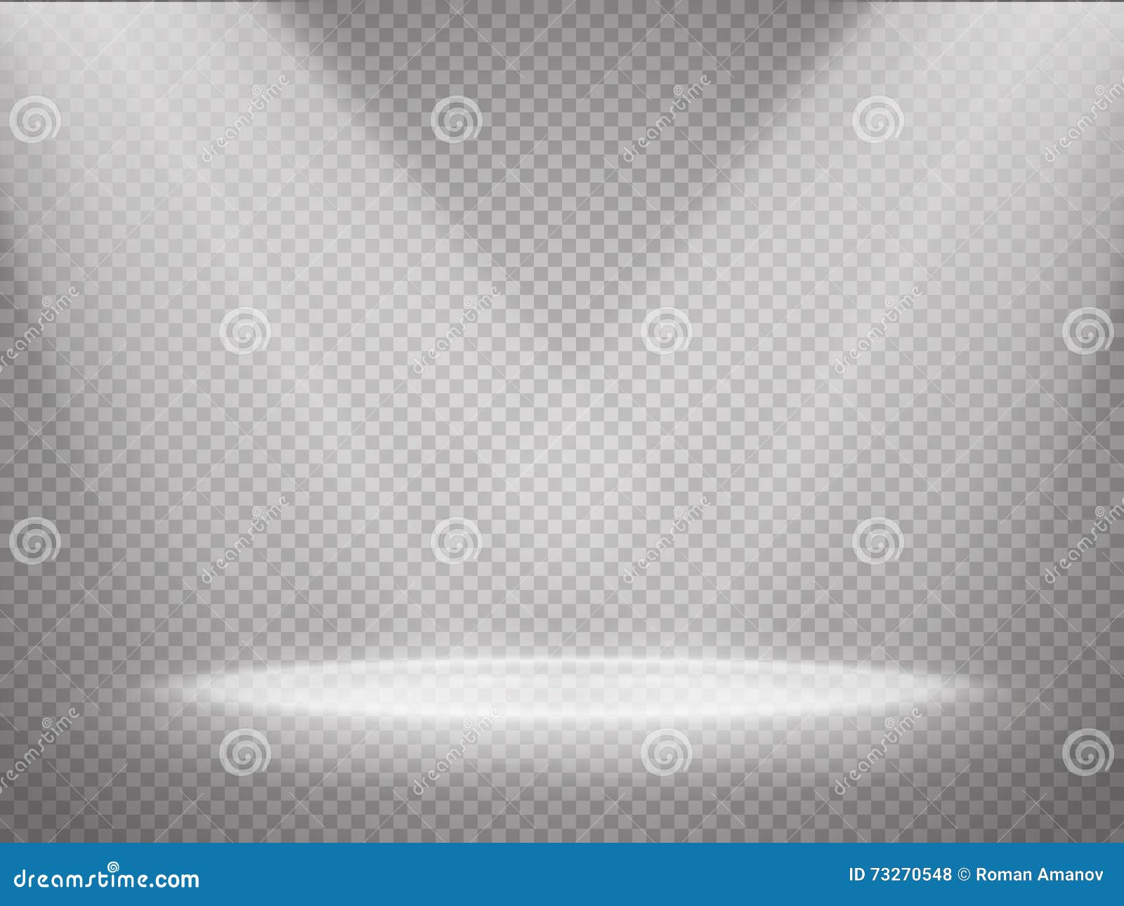 Set Of Spotlight. Scene Illumination Collection Isolated On Transparent ...