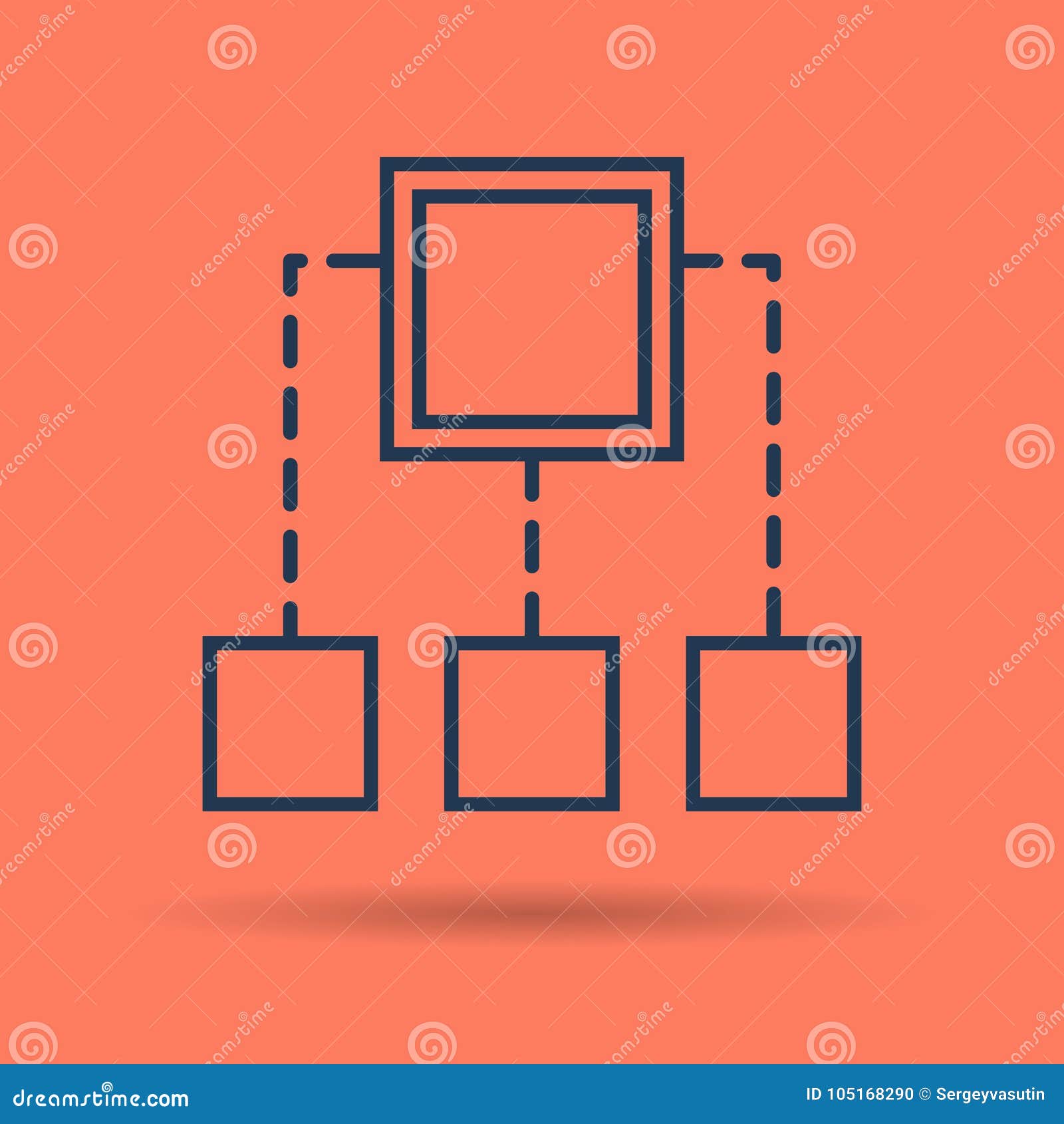 Linear Icon - Algorithm And Schema Concept Stock Vector - Illustration ...