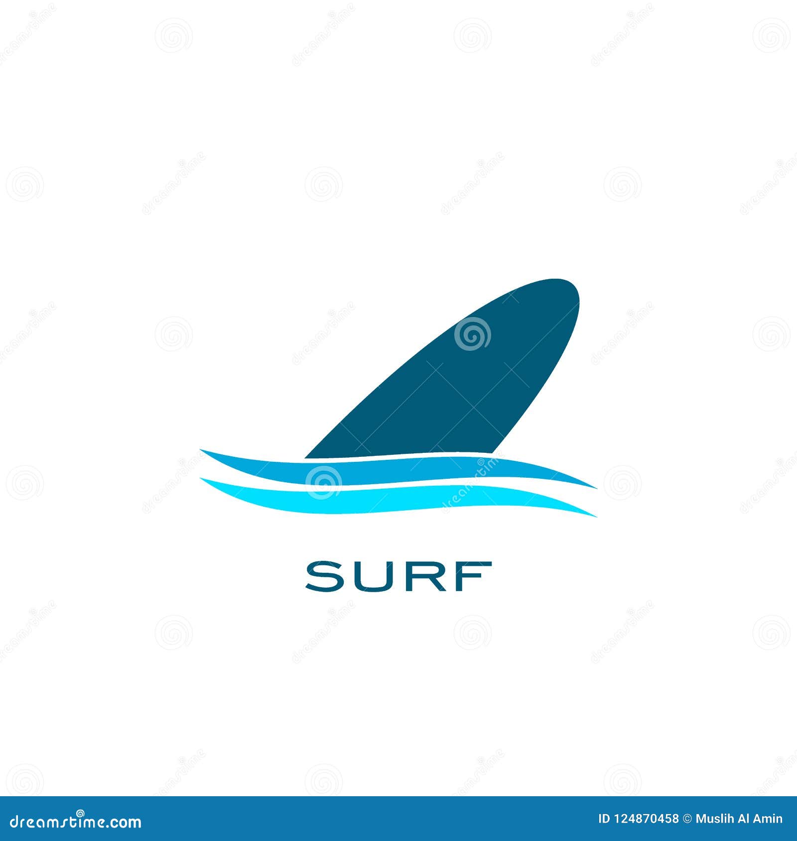 Surf Logo Design, Vacation Logo, Vector Icons. Stock Vector ...