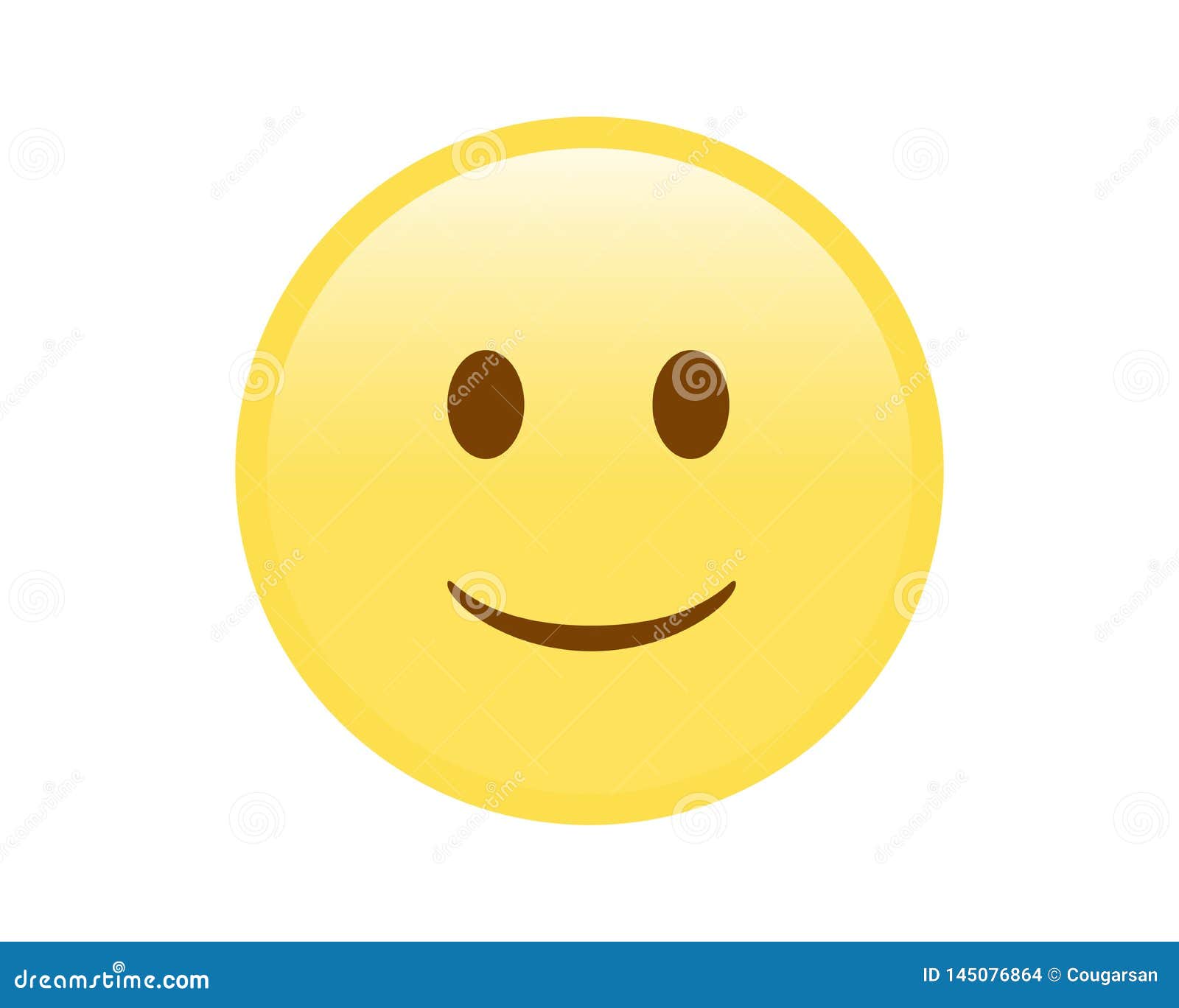 Vector Isolated Yellow Happy Smiley Face Flat Icon Stock Vector ...