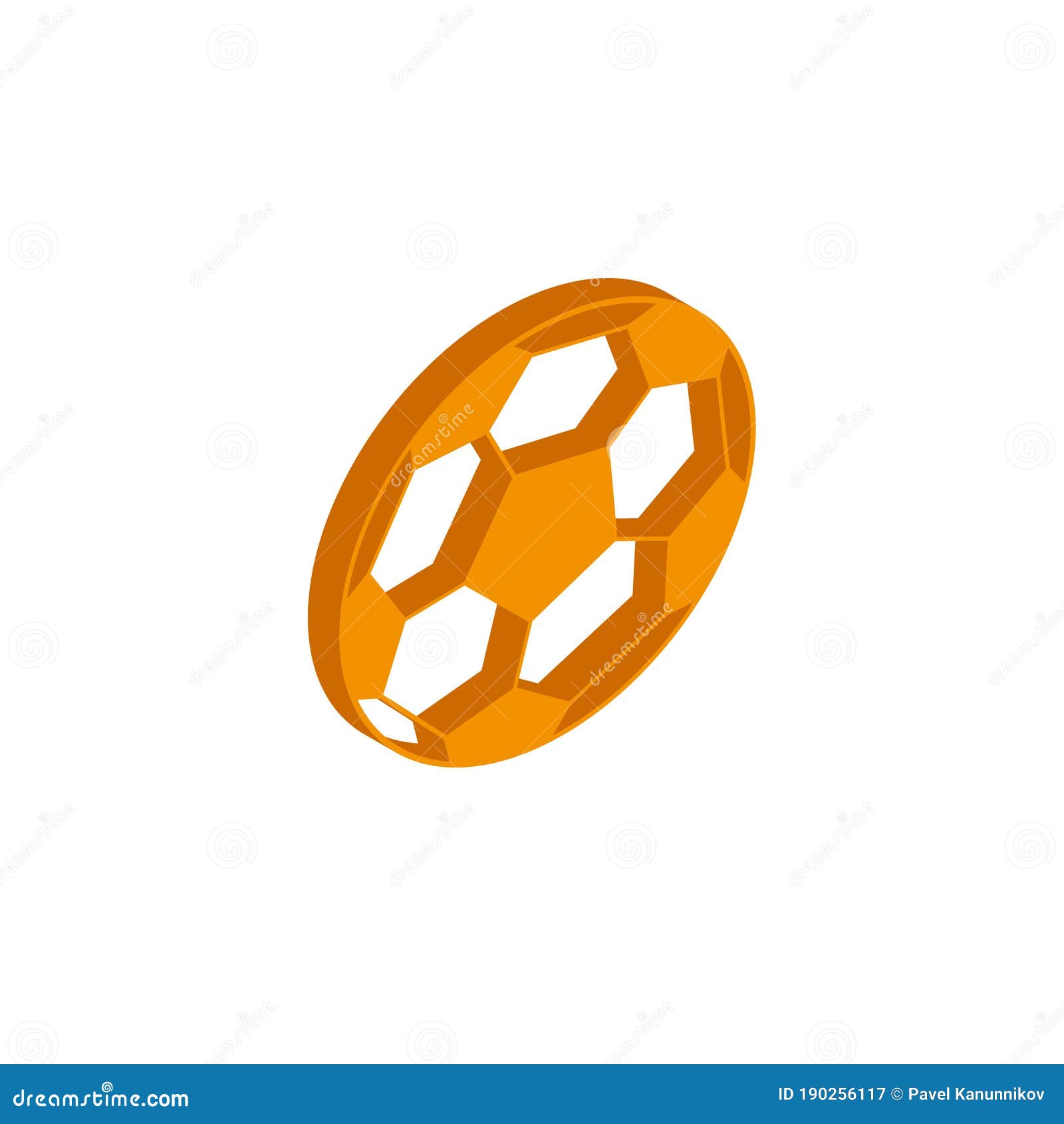 Vector Isometric Ball Icon on a White Background Stock Illustration ...