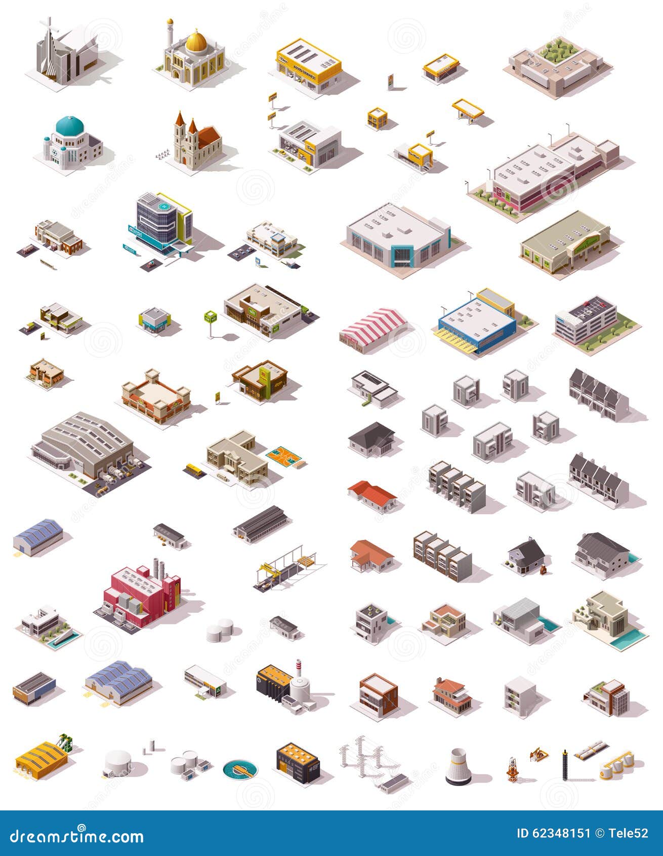 Vector Buildings Silhouettes Background | CartoonDealer.com #74593606