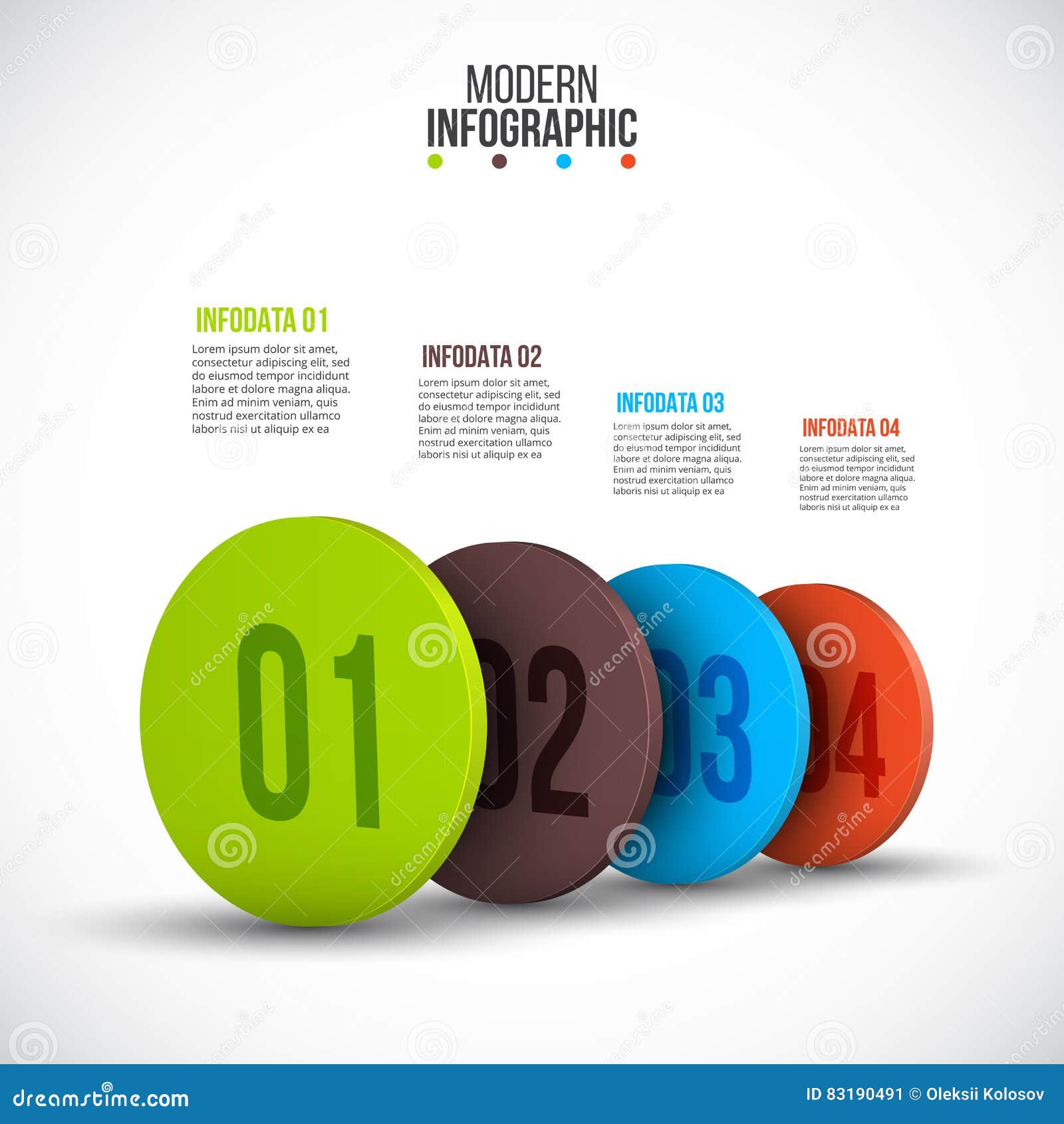 Vector Isometric Circle Elements for Infographic. Stock Vector ...