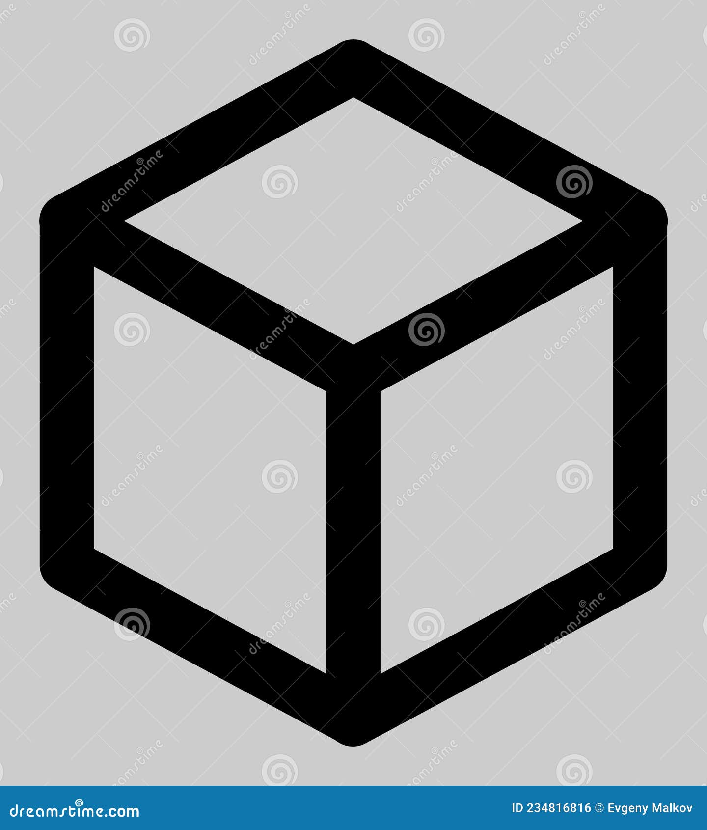 Vector Isometric Cube Icon Illustration Stock Vector - Illustration of ...