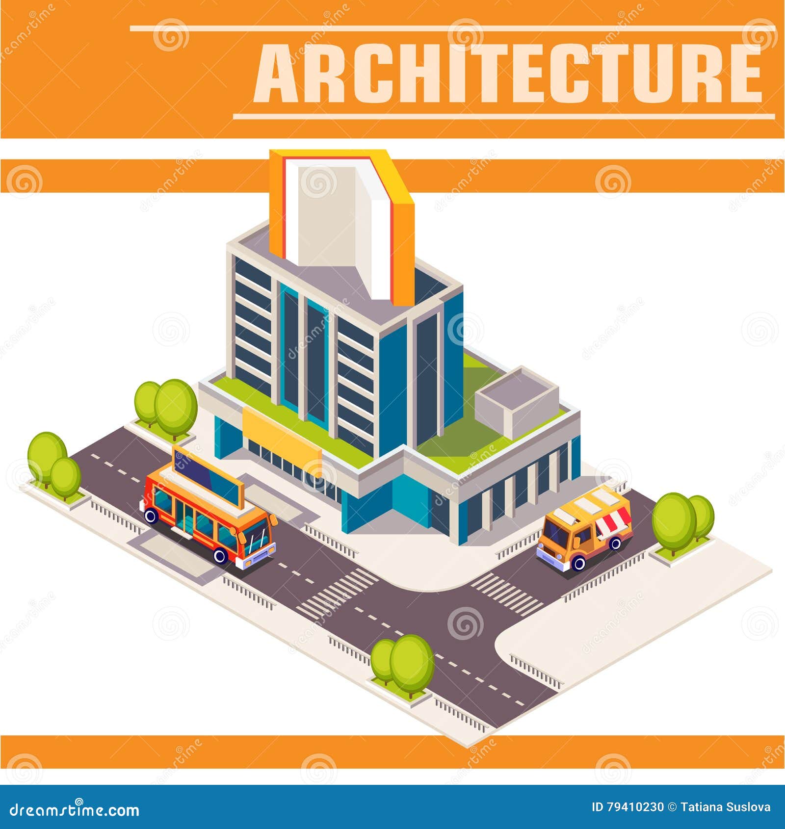 Vector Isometric Element. Library Stock Vector - Illustration of ...