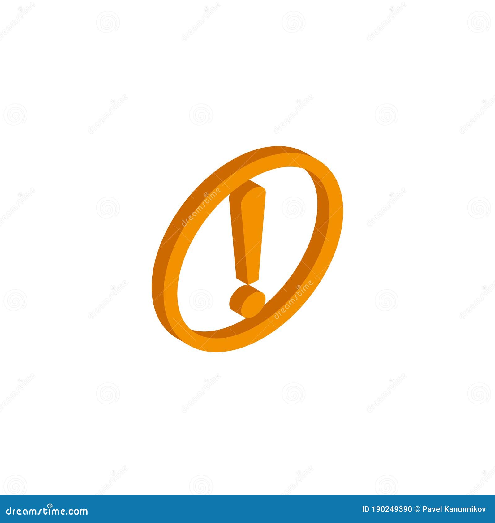 Set Isometric Exclamation Mark In Triangle, Processor With ...