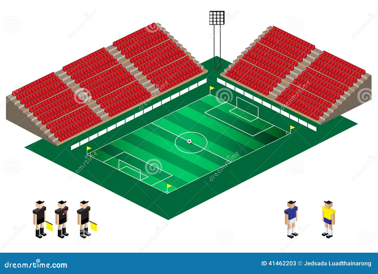 Vector Of Isometric Football Stadium Stock Vector - Image: 41462203