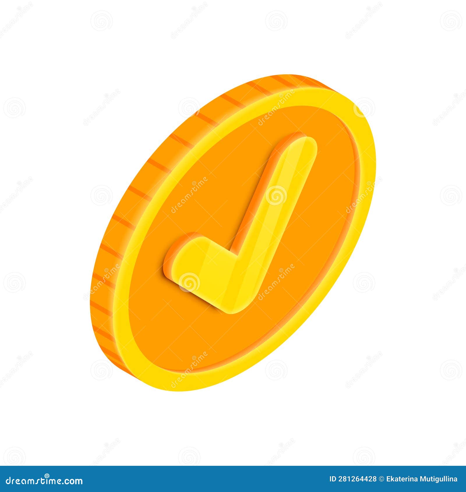 Set Of 3D Gold Checkmark, And X Mark Icon Sets. Checkmark The Right ... Set Of 3D Gold Checkmark, And X Mark Icon Sets. Checkmark The Right ...