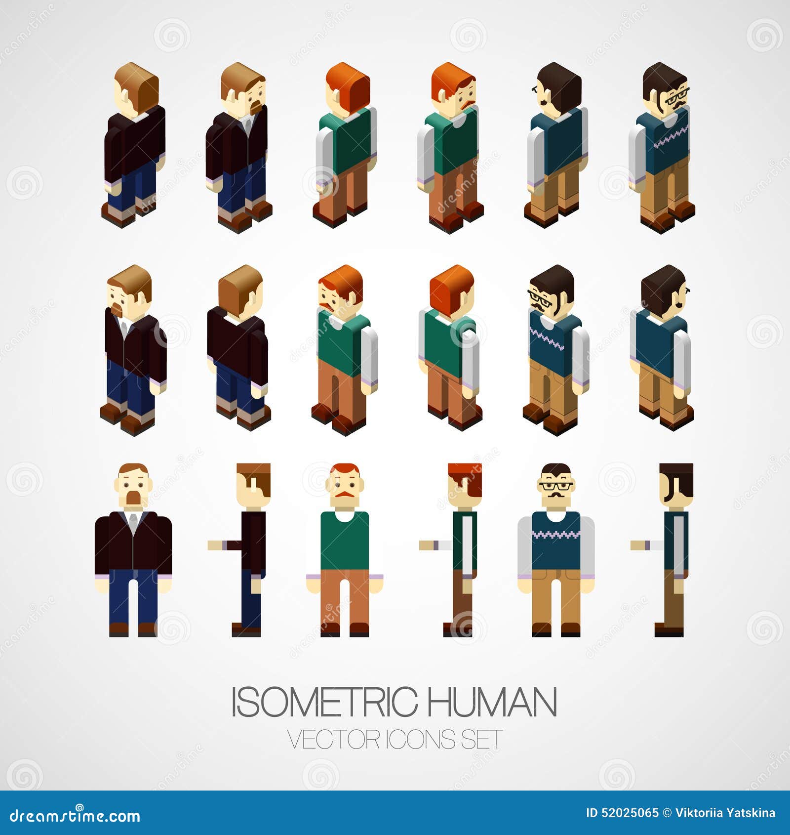 Vector isometric human set stock vector. Illustration of communication ...