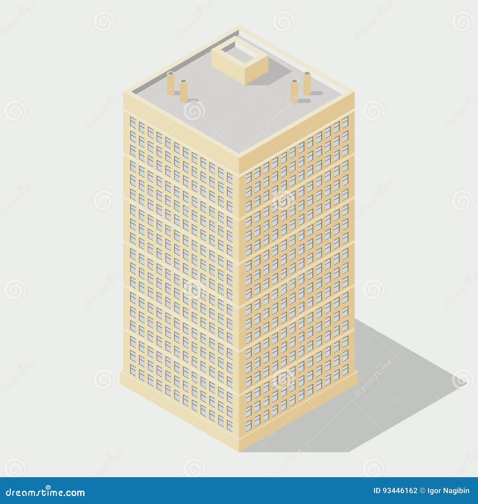 Isometric building icon stock illustration. Illustration of dealer ...