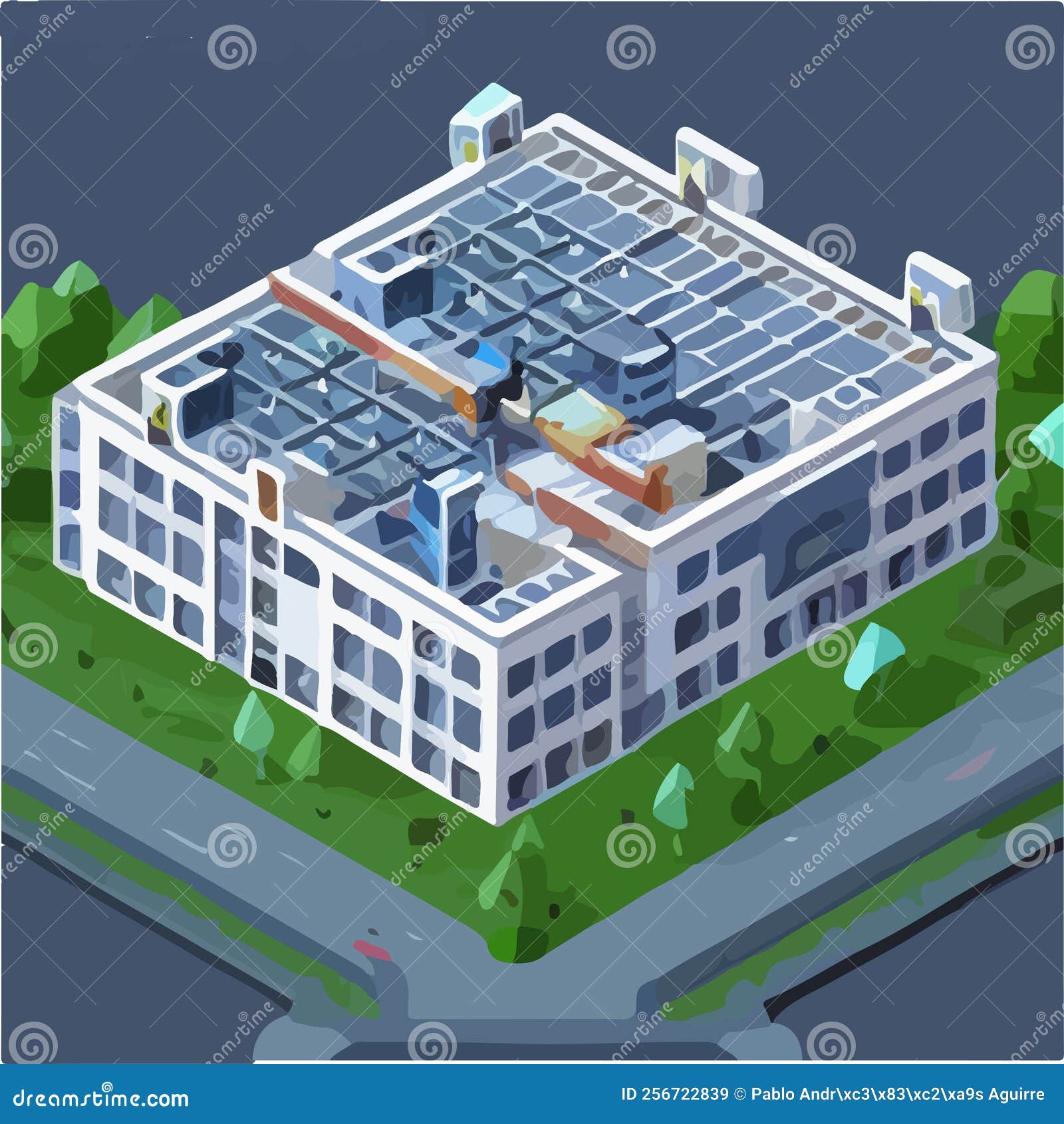 Vector Isometric Icon or Infographic Element Representing Low Poly ...