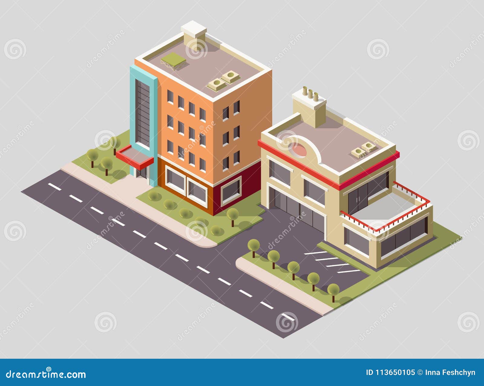 Vector Isometric Icon or Infographic Element Representing Low Poly ...
