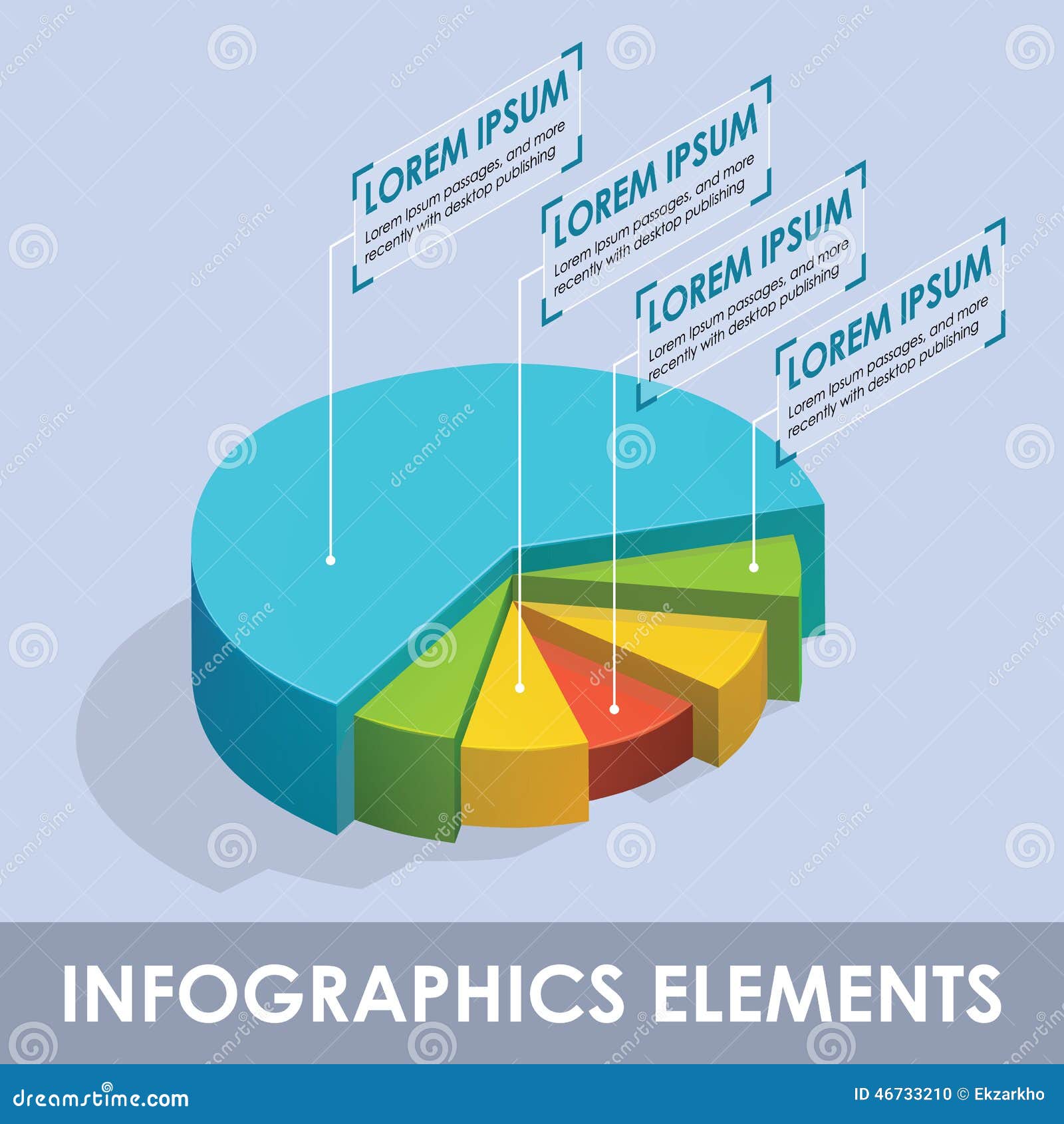 Vector Isometric Infographic Diagram Stock Vector - Illustration of ...