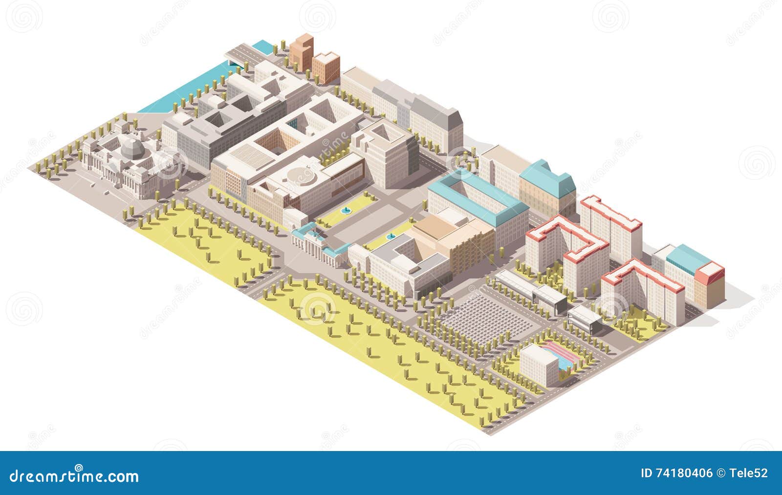 Vector Isometric Infographic Element Representing Low Poly Map of ...