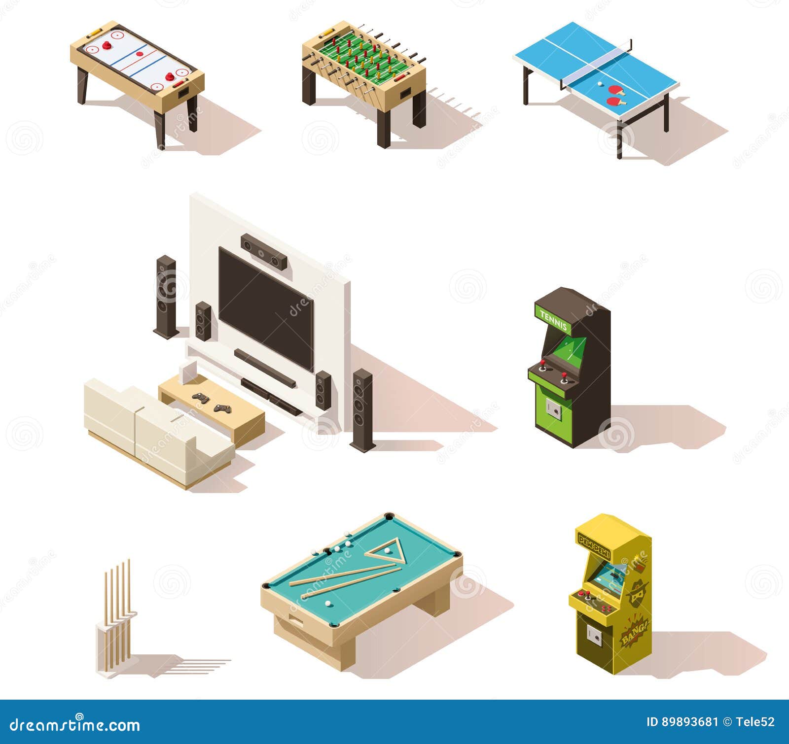 Vector Isometric Low Poly Games Set | CartoonDealer.com #89893681 Vector Isometric Low Poly Games Set | CartoonDealer.com #89893681