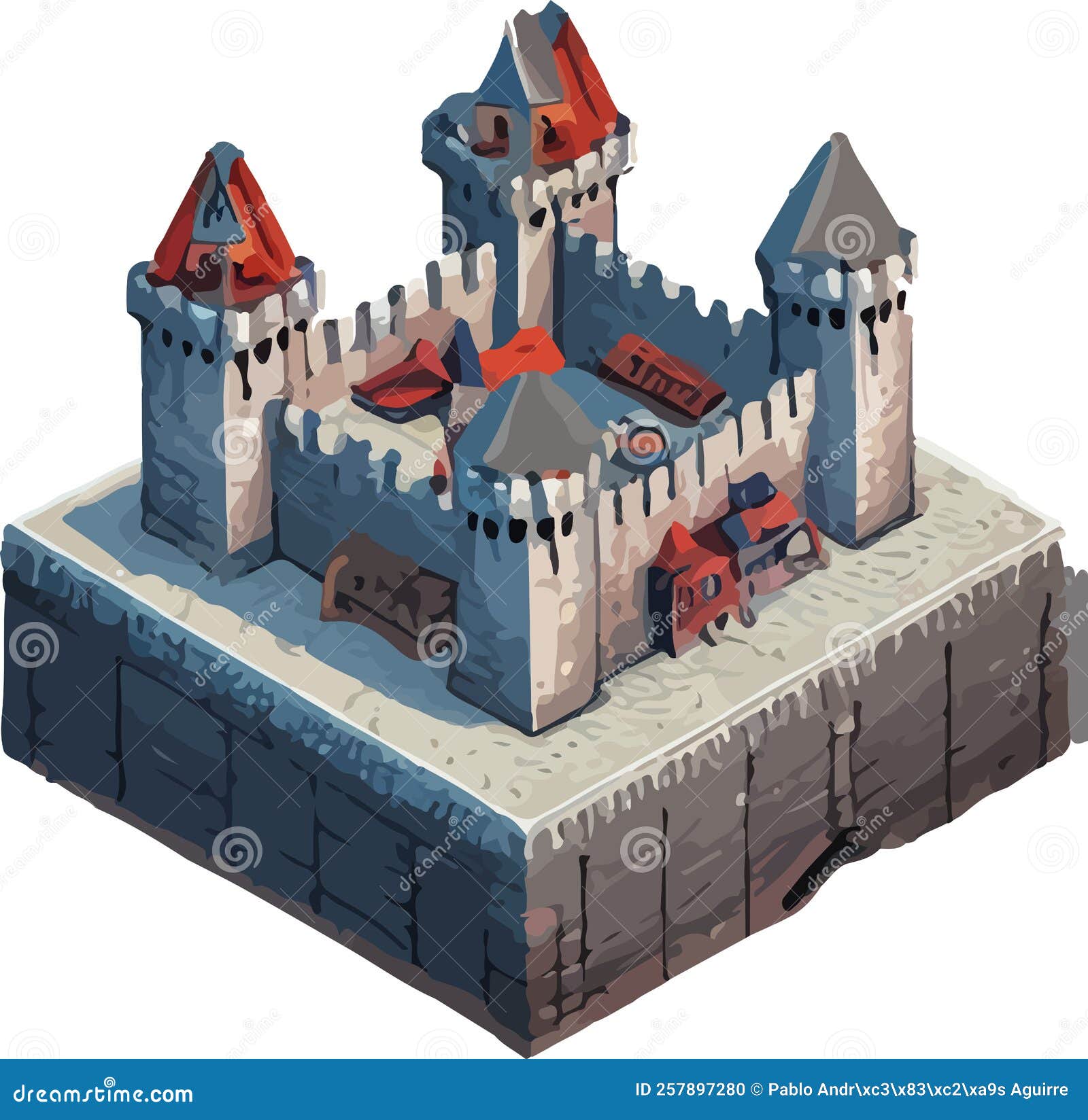 Vector Isometric Medieval Low Poly Castle. Stock Vector - Illustration ... Vector Isometric Medieval Low Poly Castle. Stock Vector - Illustration ...