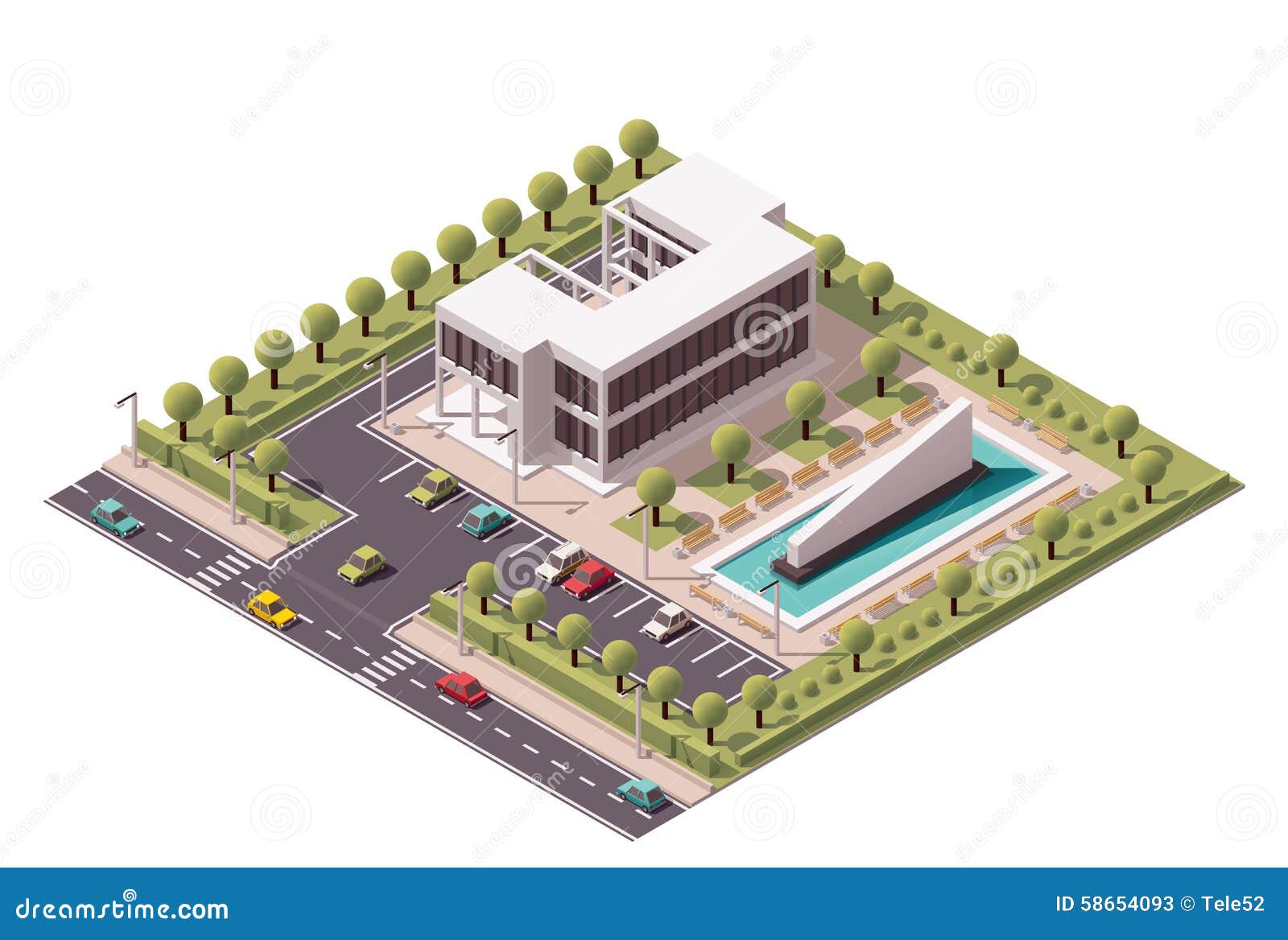 Vector Isometric Office Building Icon Stock Vector - Illustration of ... Vector Isometric Office Building Icon Stock Vector - Illustration of ...