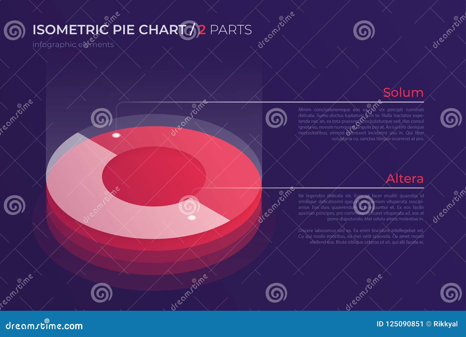 Vector Isometric Pie Chart Design, Modern Template for Creating Stock ... Vector Isometric Pie Chart Design, Modern Template for Creating Stock ...
