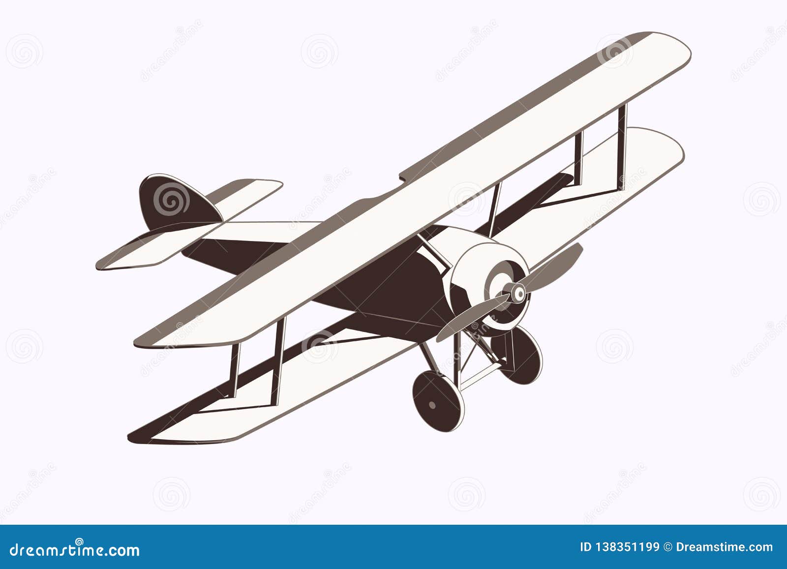 Vector Isometric Plane for Different Projects and Illustration Stock ...