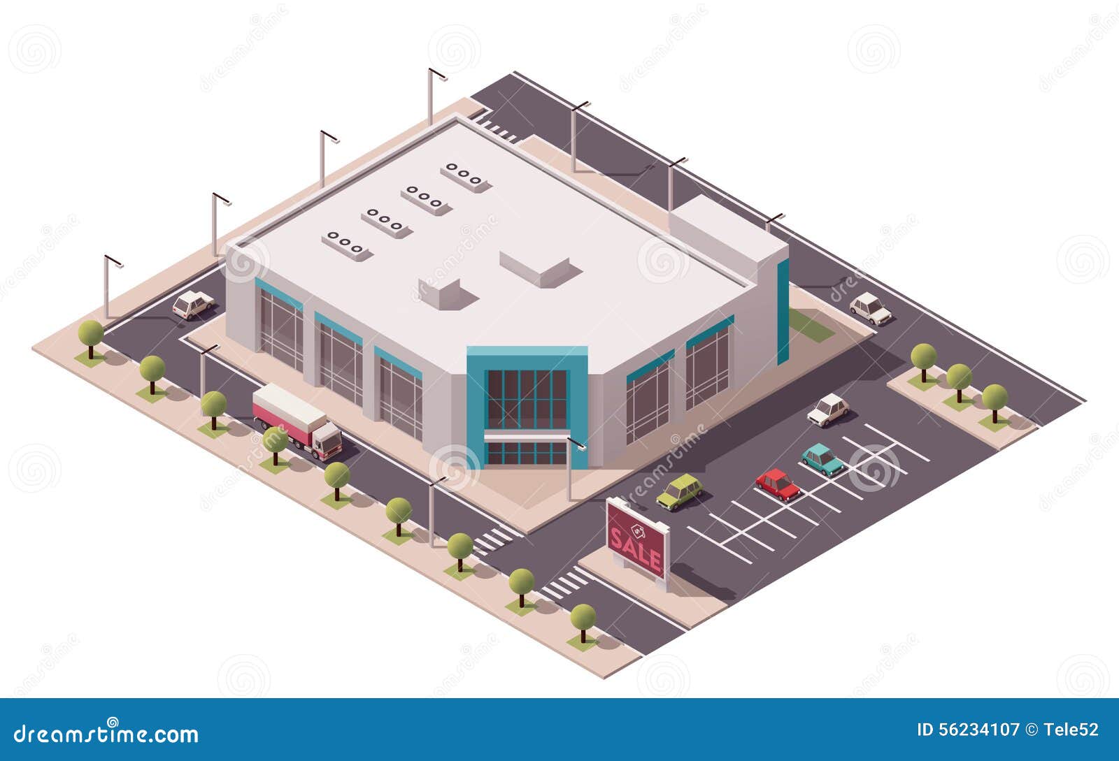 Vector Isometric Shopping Mall Stock Vector - Illustration of market ... Vector Isometric Shopping Mall Stock Vector - Illustration of market ...