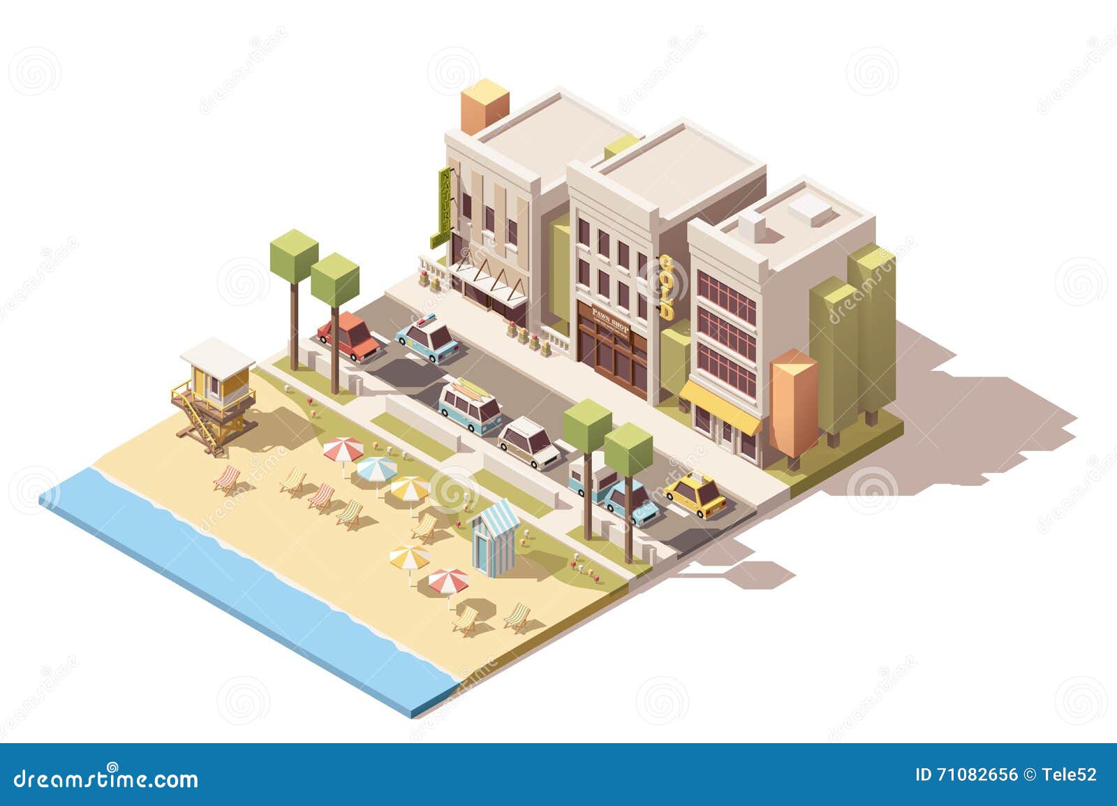 Isometric Town Map With GPS Navigation Mobile Application, Traveling ...