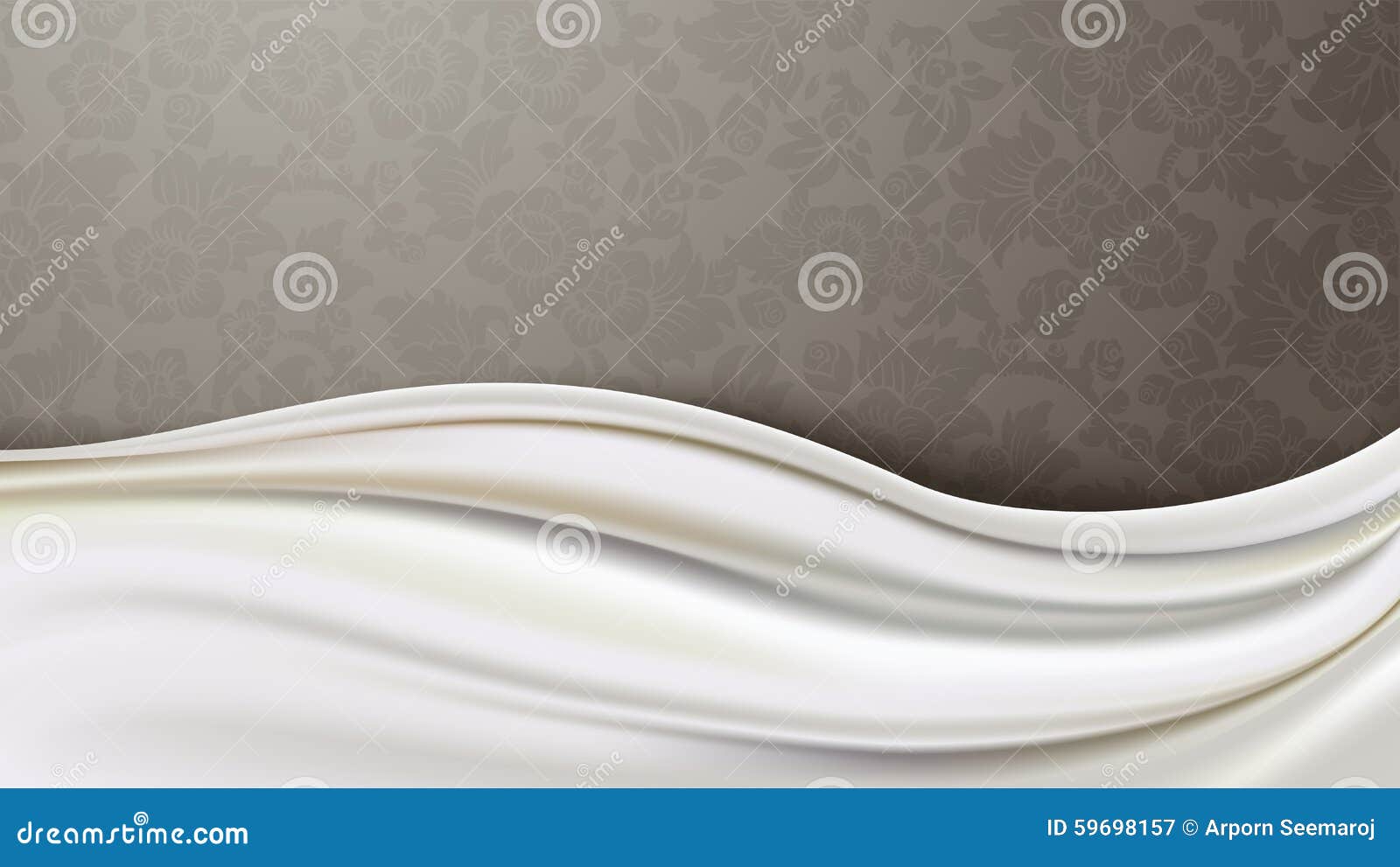 Vector of Ivory Silk Fabric Stock Vector - Illustration of dark ...