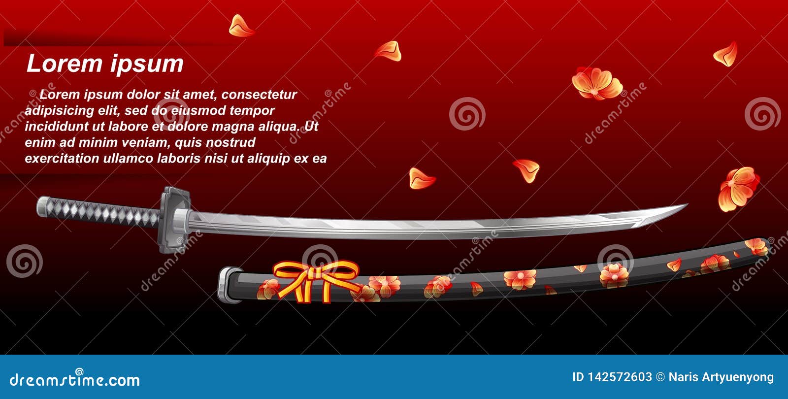 Japanese Sword Katana And Wakizashi Sketch Vector | CartoonDealer.com ...