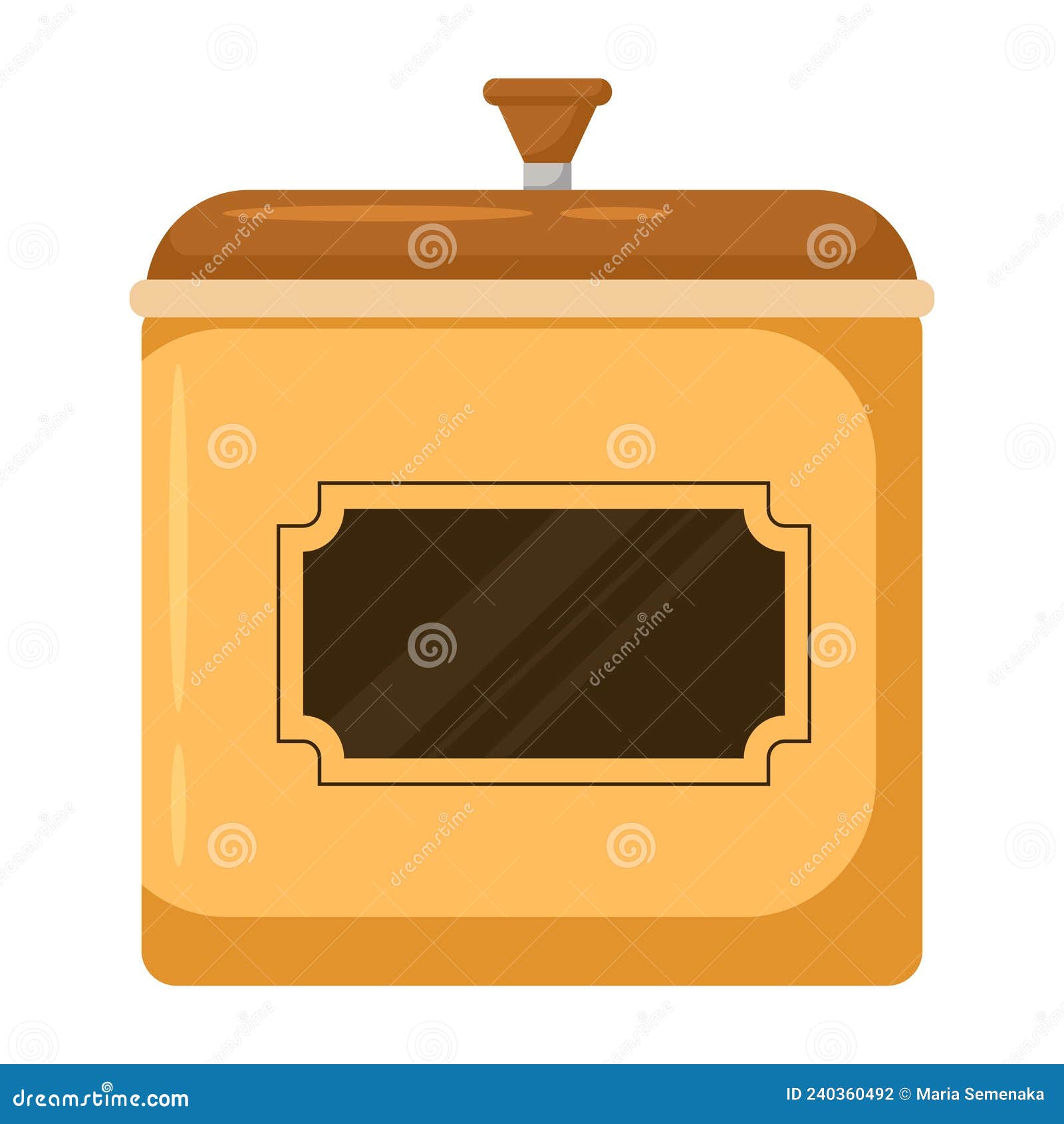 Vector Jar for Spices, Cereals, Condiments, Bulk Products or Sugar ...