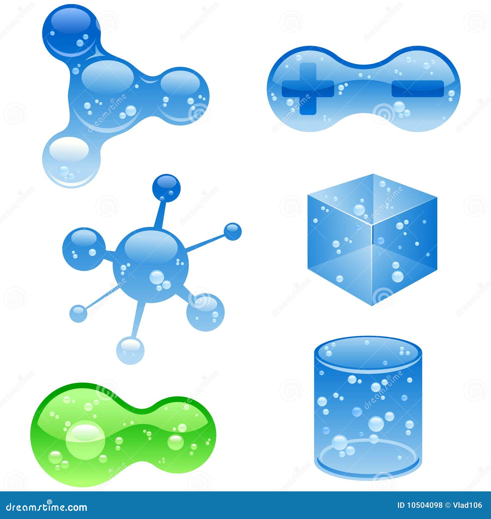 Vector jelly objects. stock vector. Illustration of orange - 10504098
