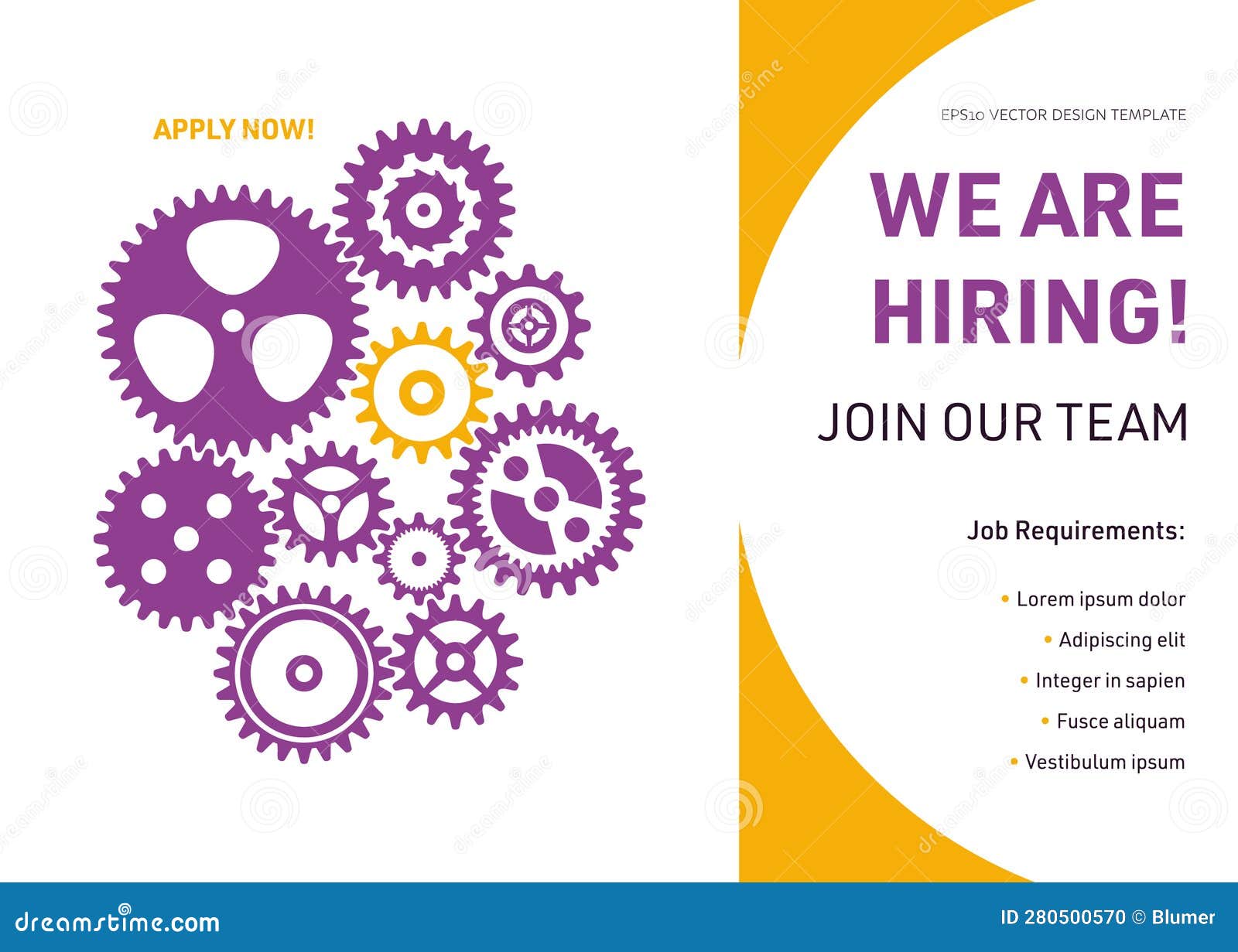 Vector Join Our Team Banner Design Template Stock Vector - Illustration ...