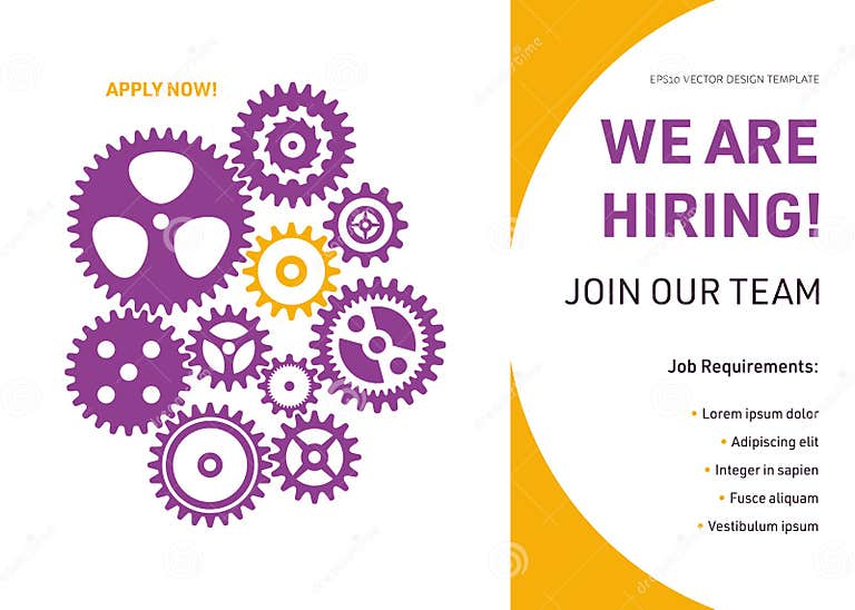 Vector Join Our Team Banner Design Template Stock Vector - Illustration ...