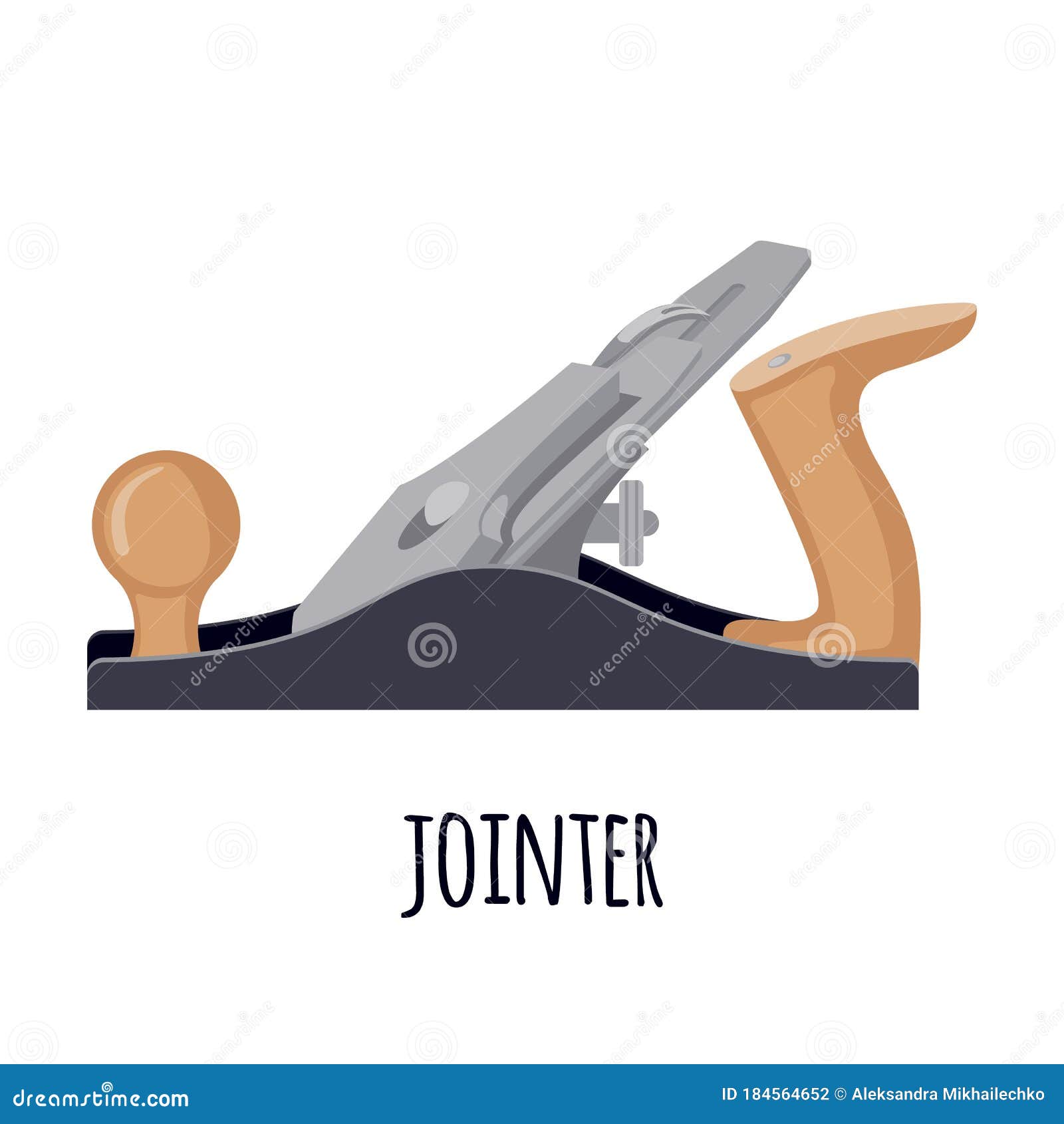 Jointer Plane And Shavings Symbol. Carpentry Work, Wood Workshop Or ...