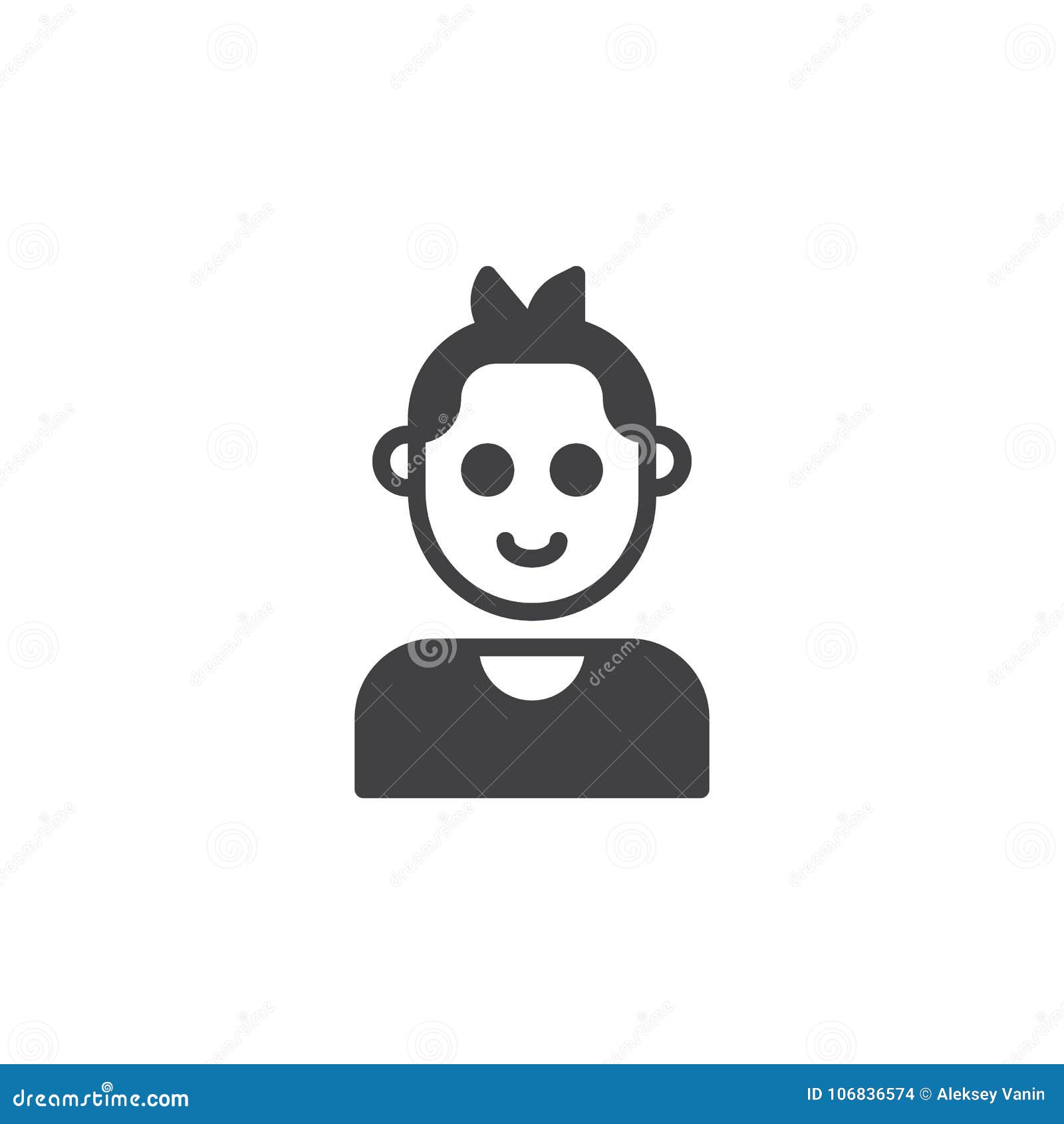 Vector Joven Del Icono Del Muchacho Ilustración del Vector ...