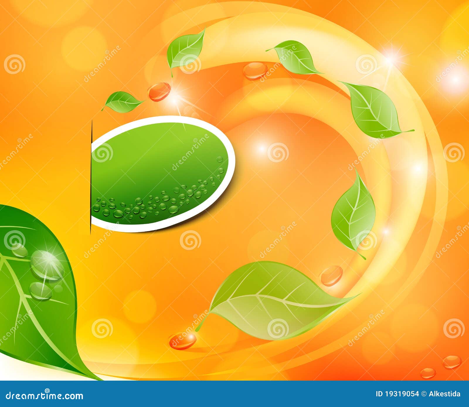 Fresh Background Flyer Style Background Design Template Cartoon Vector ...