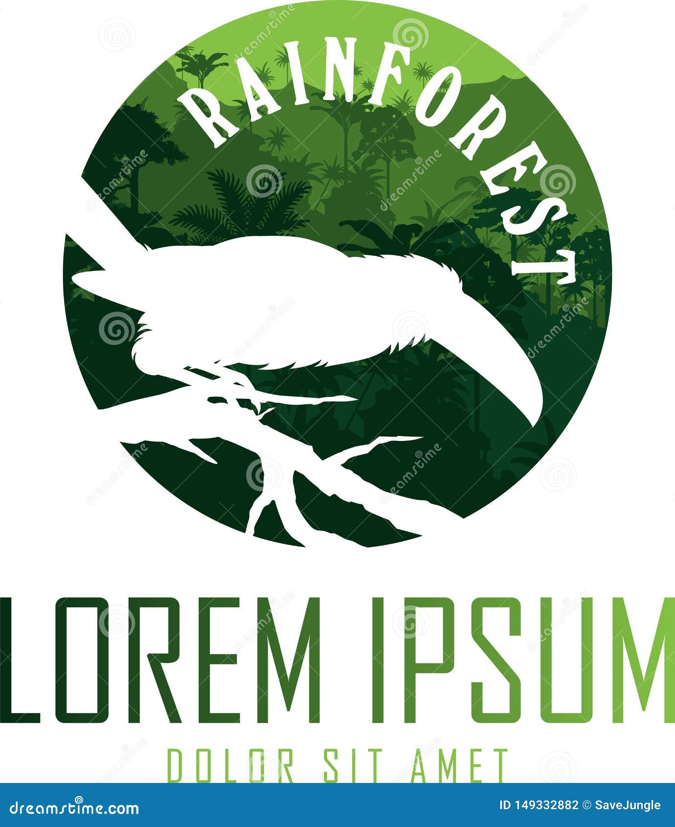 Rainforest Canopies Line Icons Collection. Canopy, Biodiversity ...