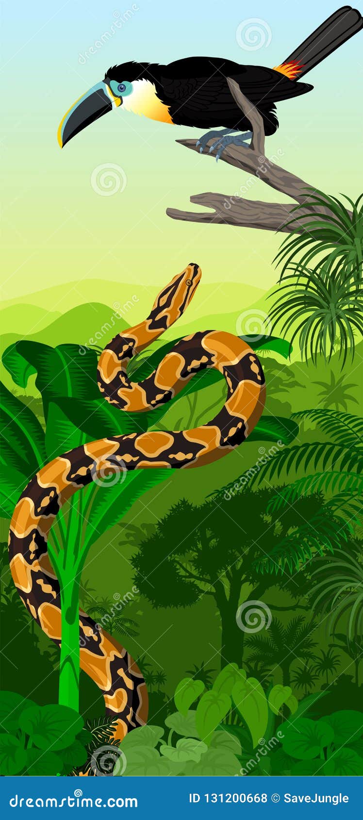 Rainforest Canopies Line Icons Collection. Canopy, Biodiversity ...