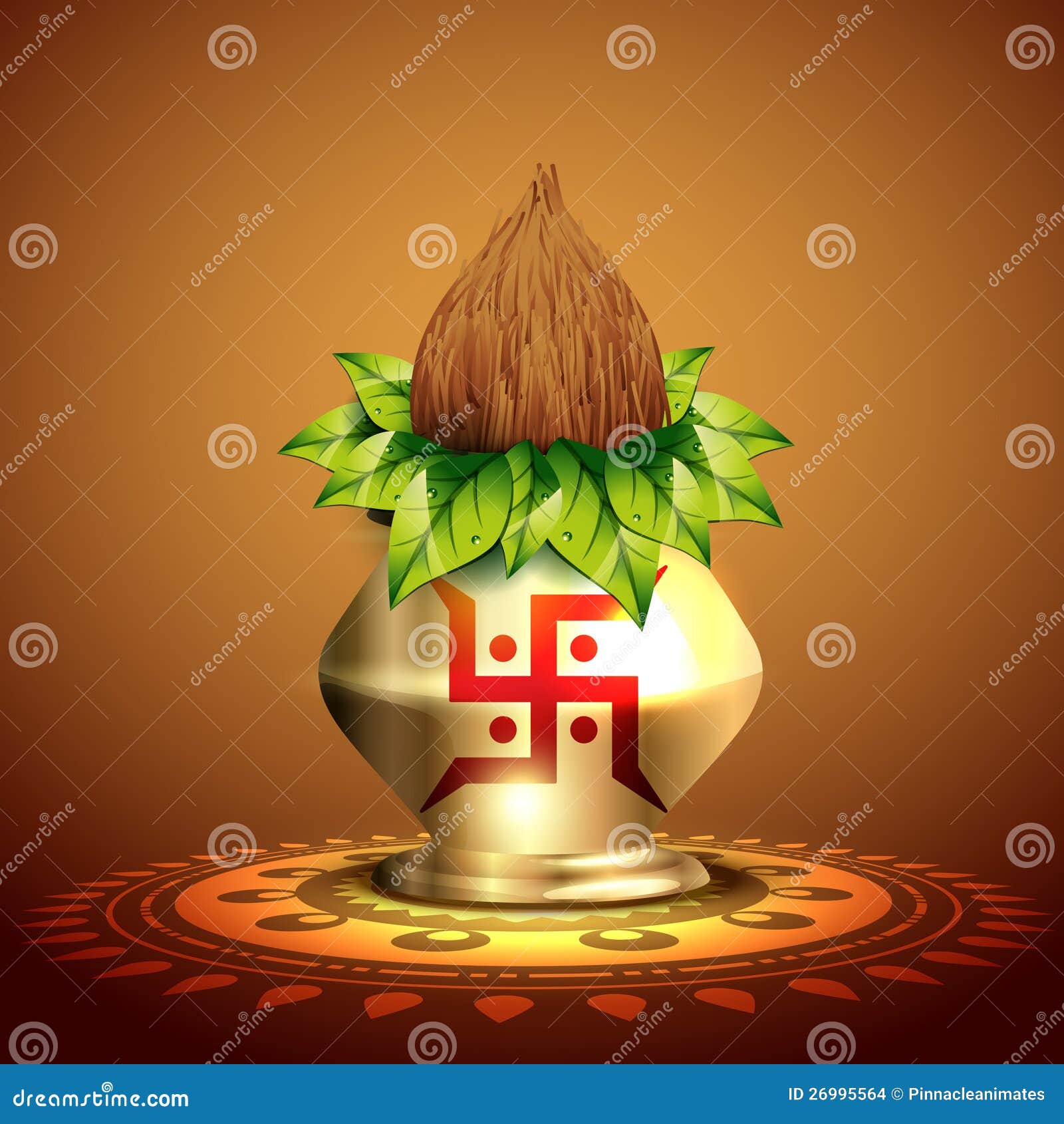 Vector Kalash Stock Images - Image: 26995564