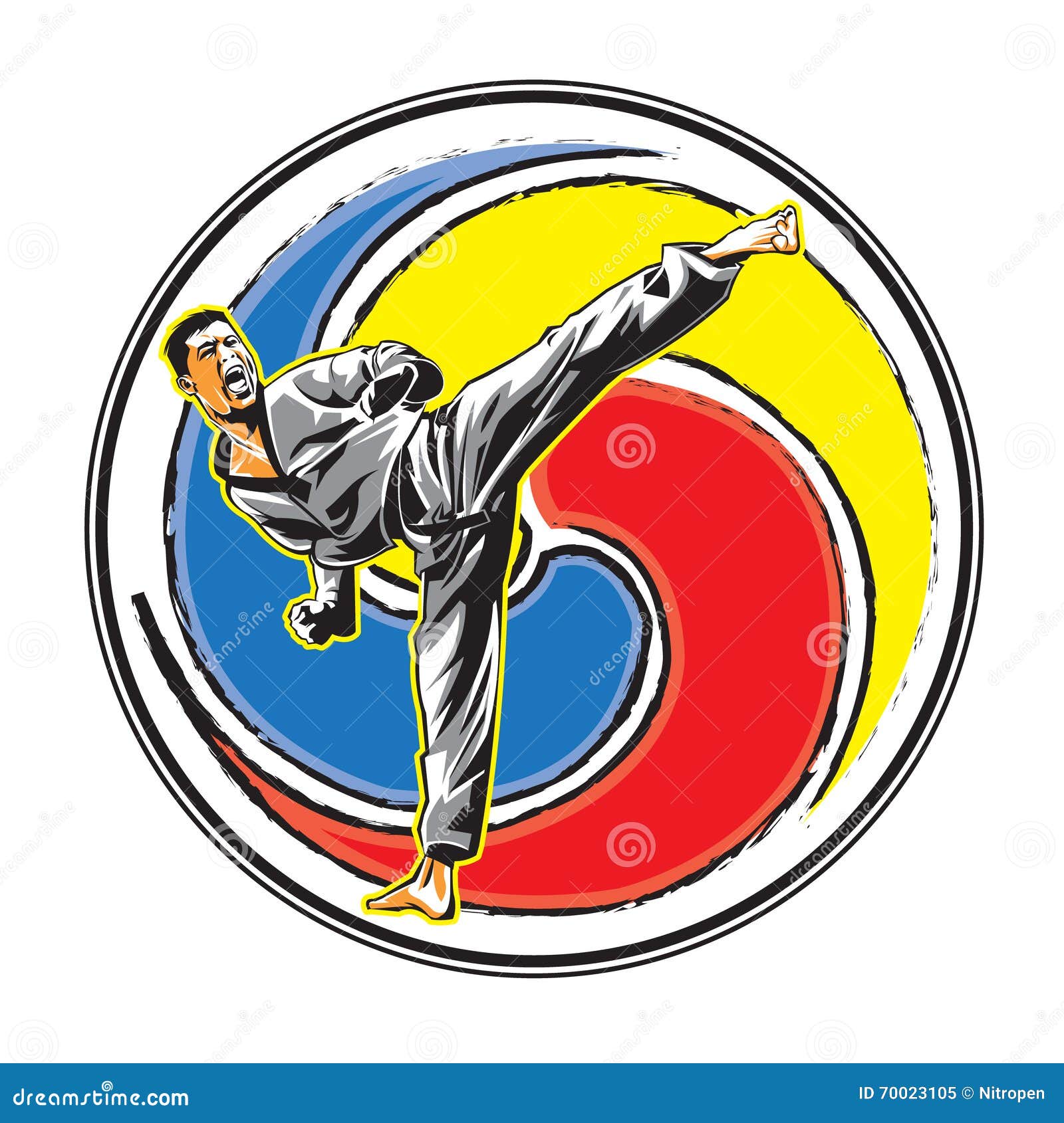 Vector Karate logo stock vector. Illustration of sport - 70023105