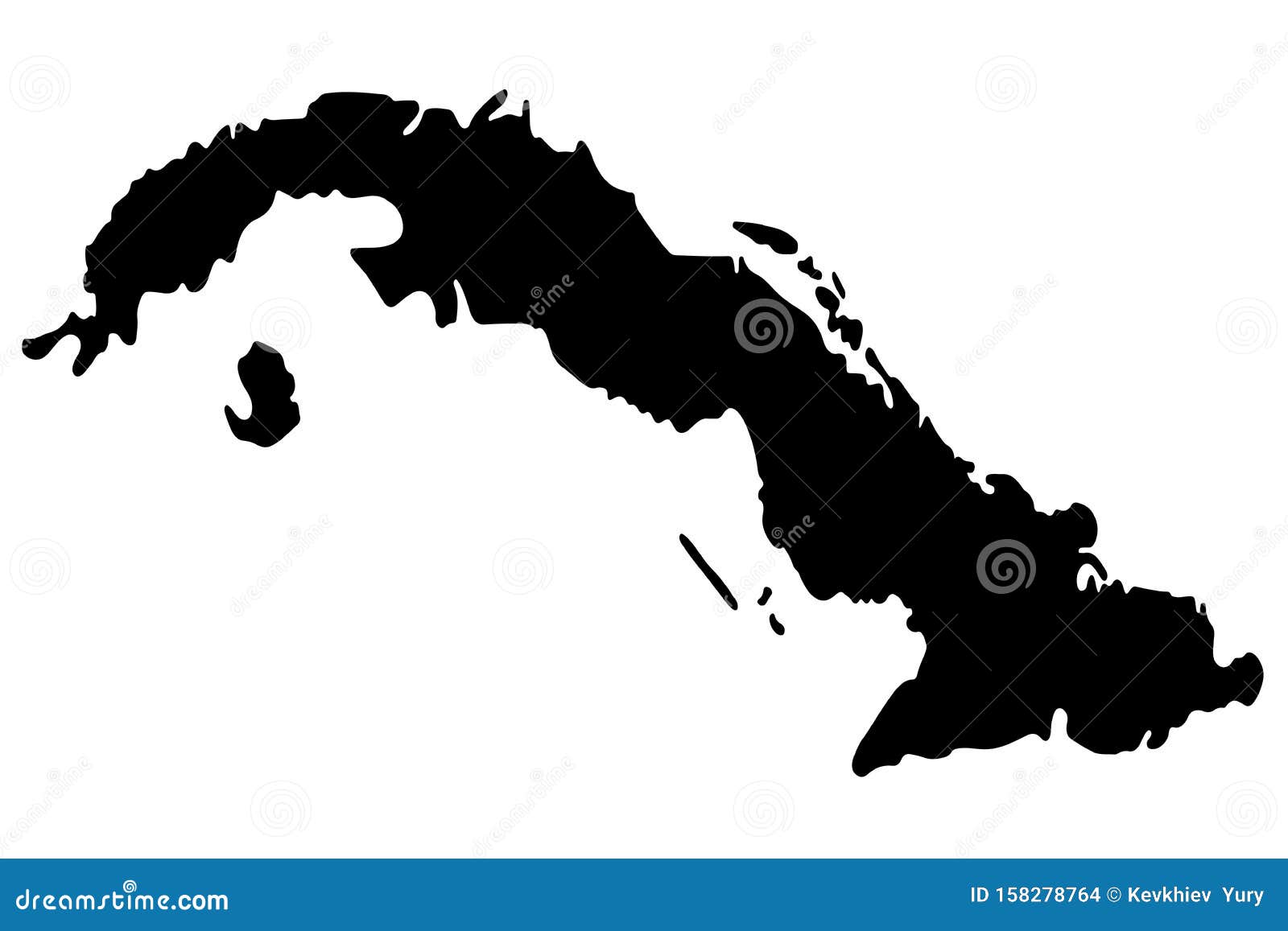 Vector Karte Von Kuba Vector-Illustration Vektor Abbildung ...
