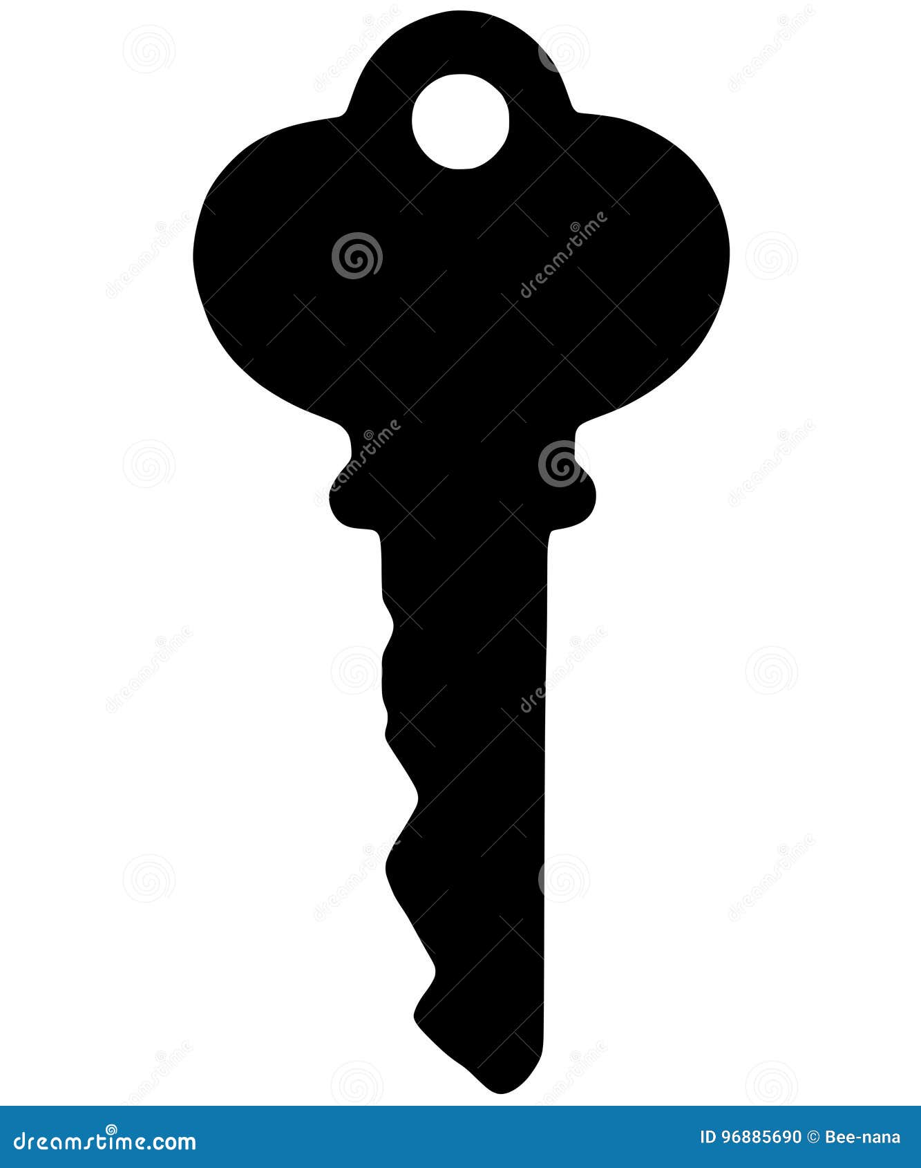 Vector Key Illustration stock vector. Illustration of realistic - 96885690