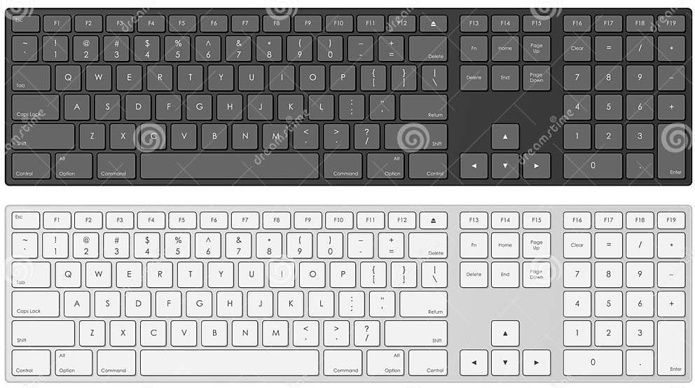 Vector keyboard template stock vector. Illustration of background ...